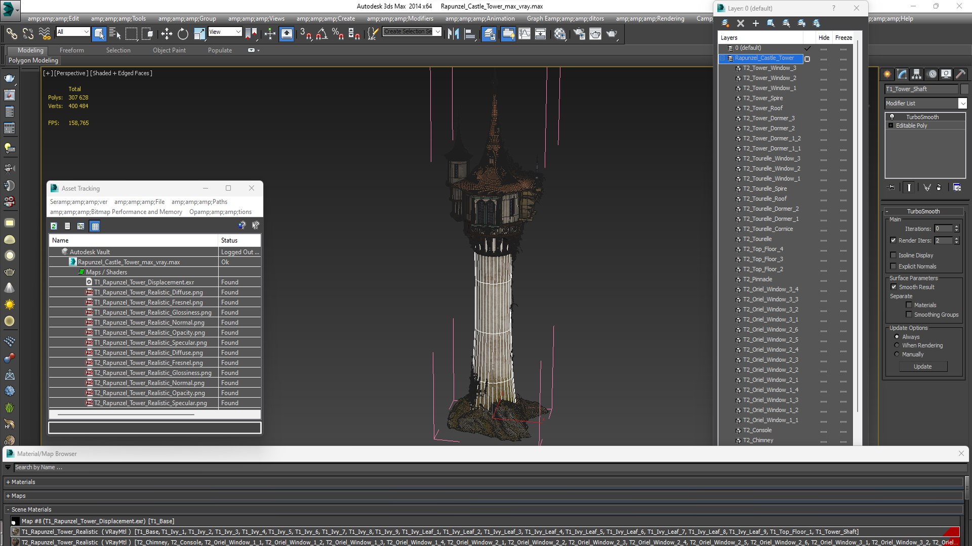 Rapunzel Castle Tower 3D model - TurboSquid 2144489