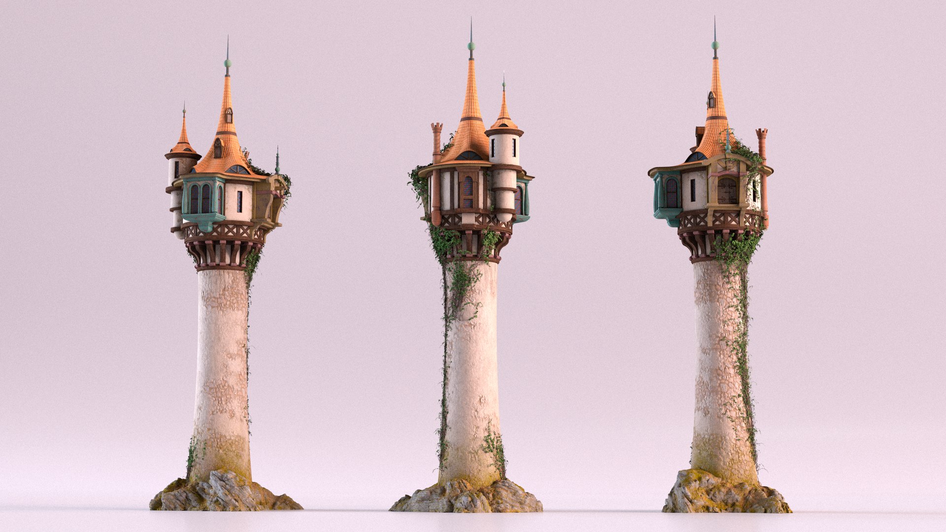 Rapunzel Castle Tower 3D Model - TurboSquid 2144489