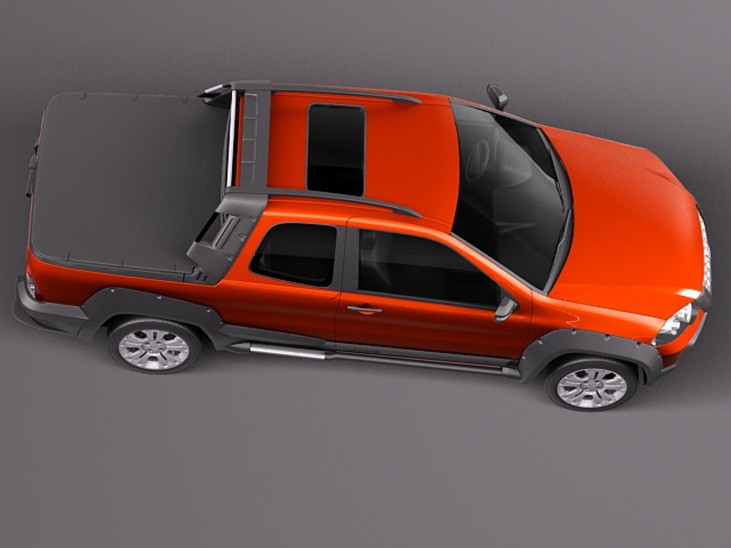 Fiat Strada Adventure Pickup 3d 3ds