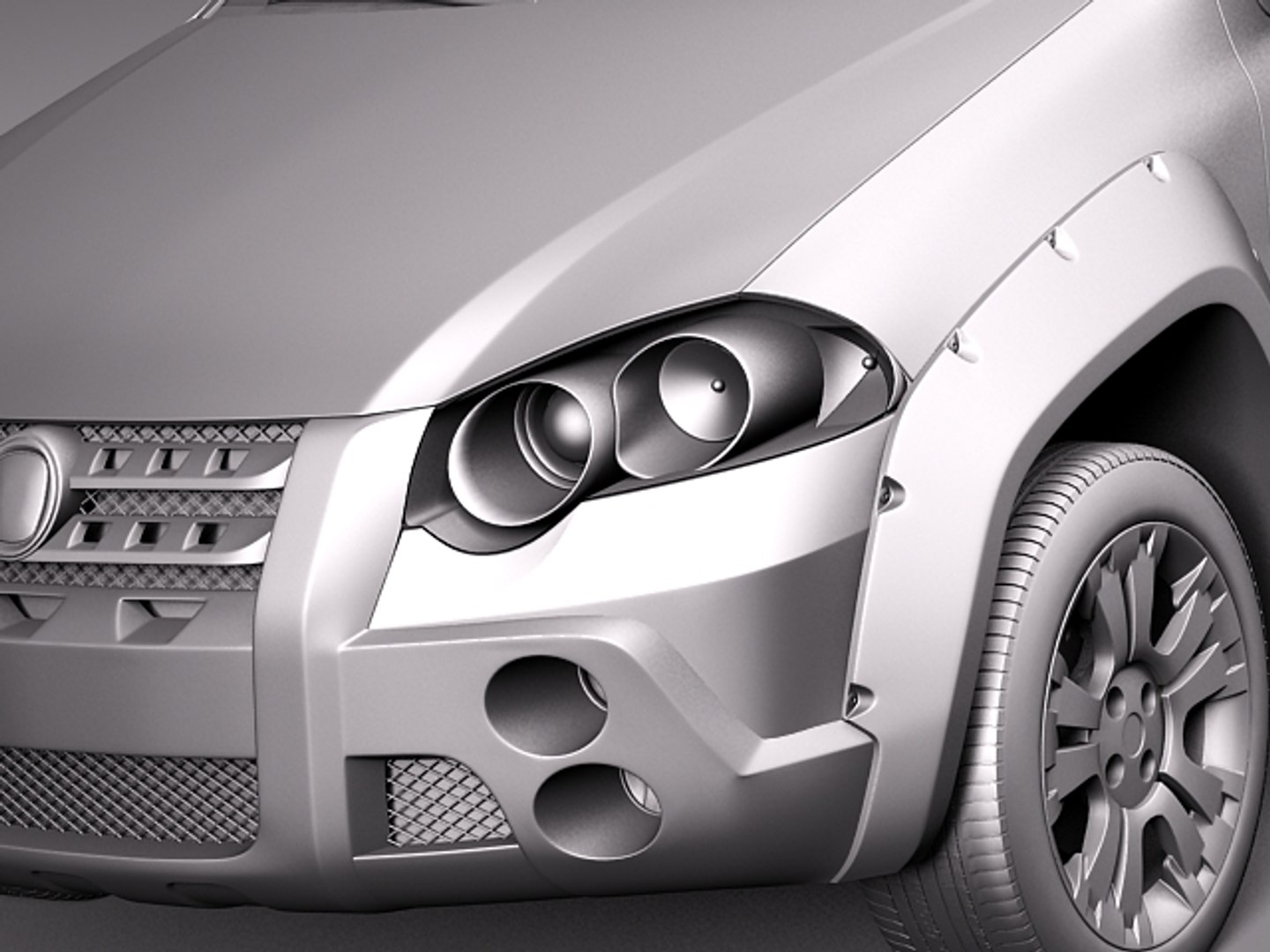 Fiat Strada Adventure Pickup 3d 3ds