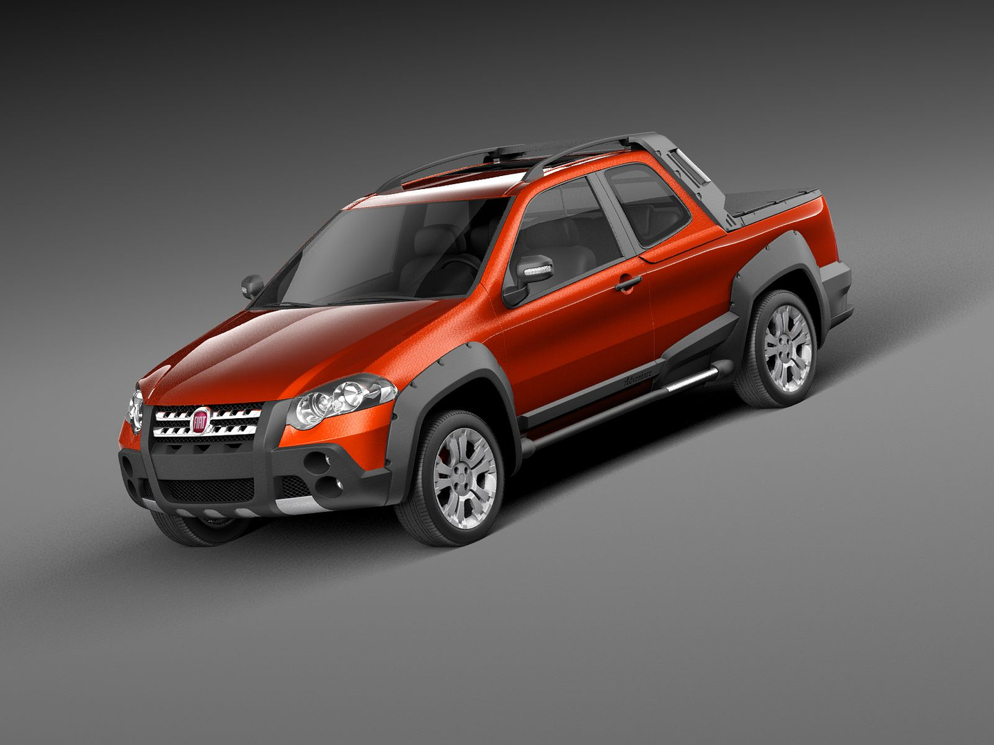 Fiat Strada Adventure Pickup 3d 3ds