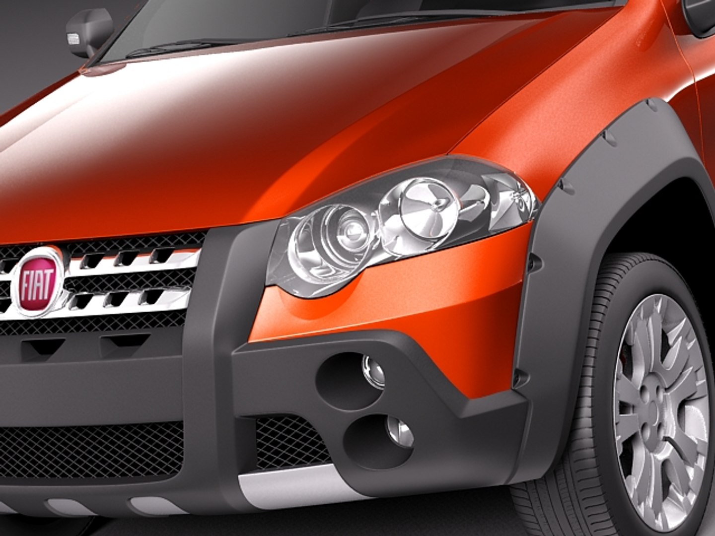 Fiat Strada Adventure Pickup 3d 3ds