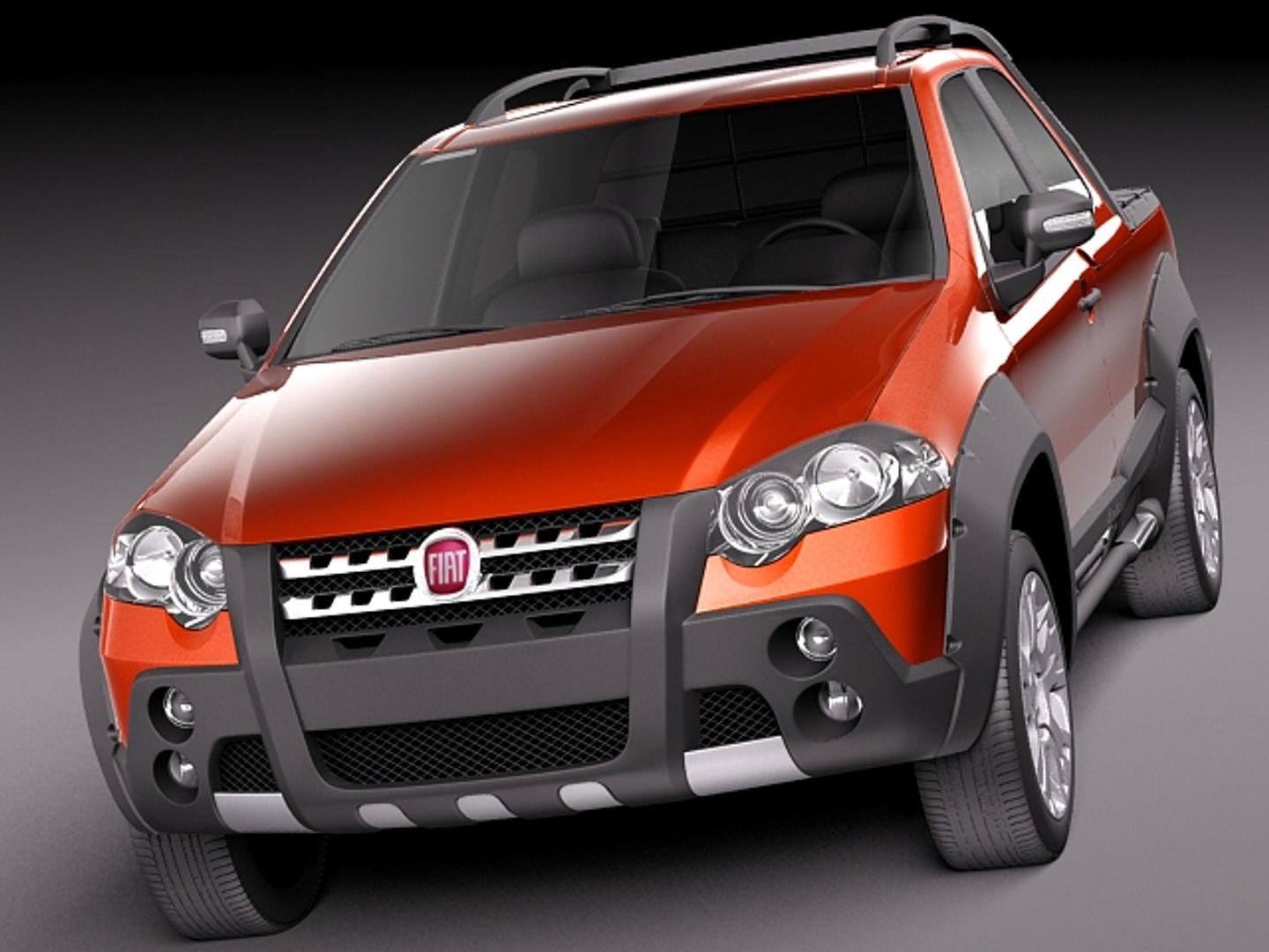 Fiat Strada Adventure Pickup 3d 3ds