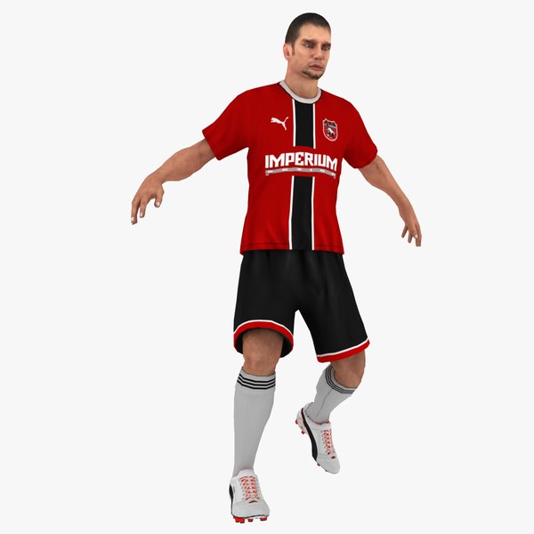 3d soccer player model