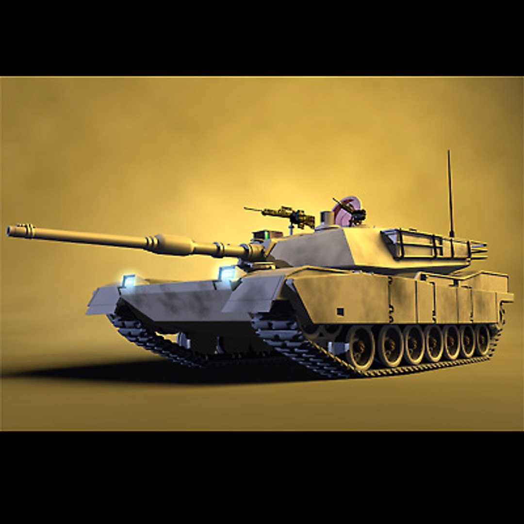 3d model m1a1 tank