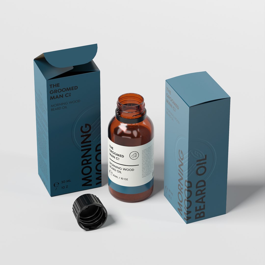 3D The Groomed Man Morning Wood Beard Oil - TurboSquid 2287165