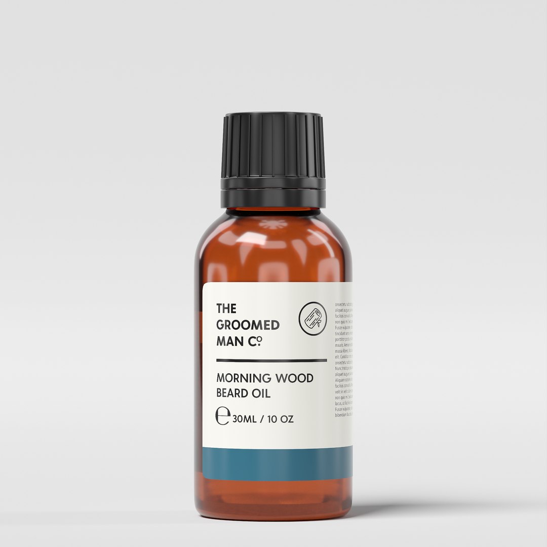3D The Groomed Man Morning Wood Beard Oil - TurboSquid 2287165