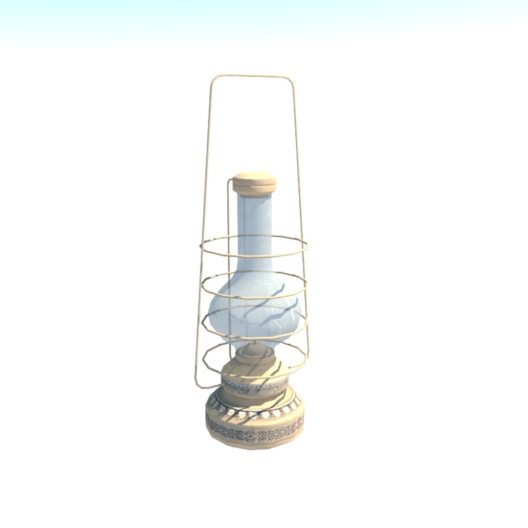 3d model oil lamp