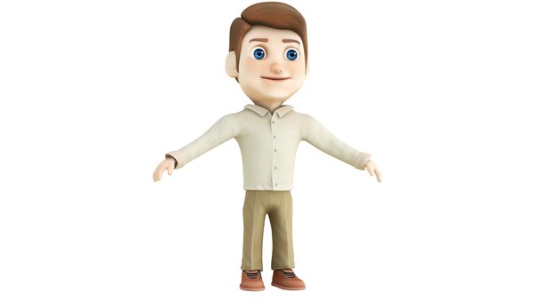 modelo 3d Padre hombre de dibujos animados - TurboSquid 2214815