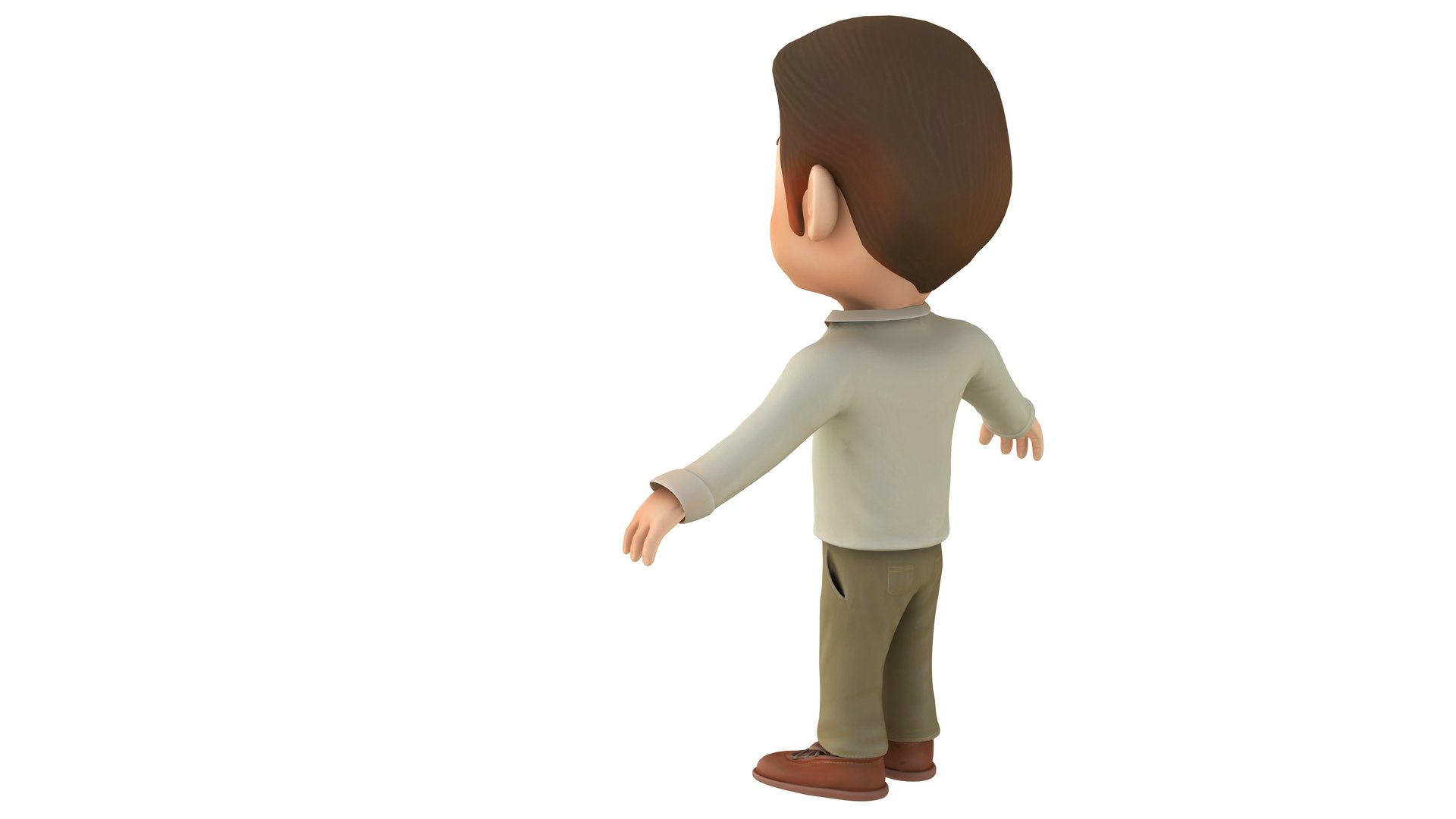 Cartoon Man Father 3D Model - TurboSquid 2214815