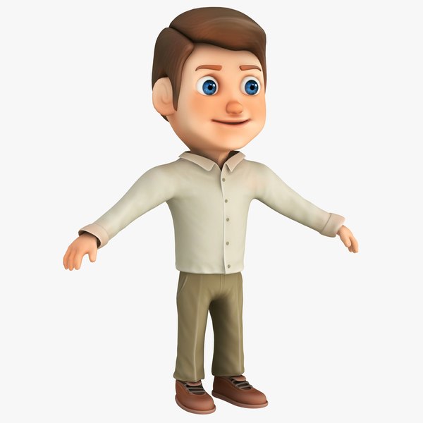 3D модель Мультфильм "Человек-отец" - TurboSquid 2214815