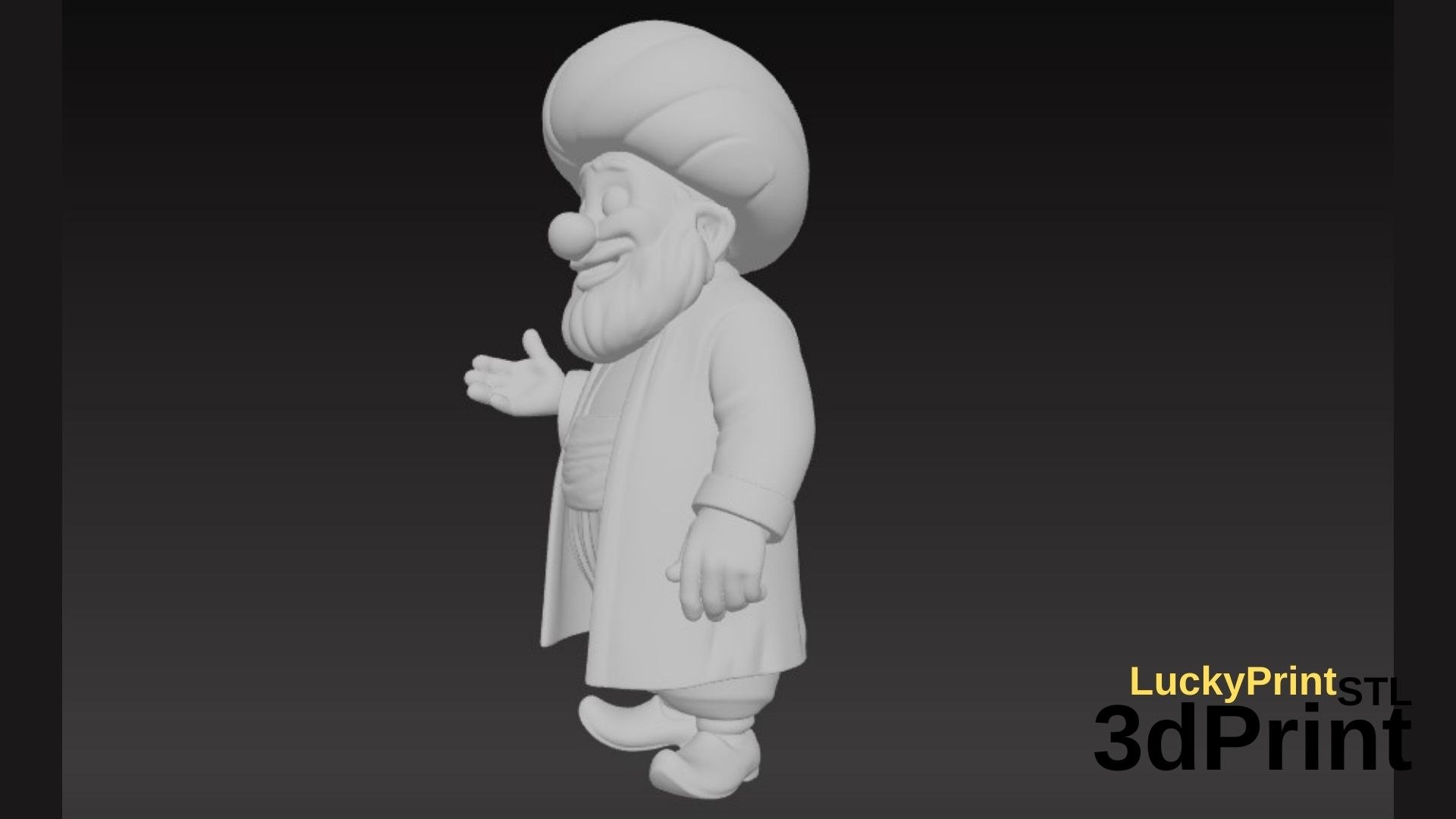 Nasreddin Hodja Figurine Humorous Historical 3D Model STL Format 3D ...