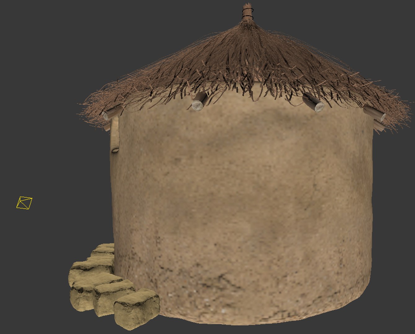 African Clay Hut 3D - TurboSquid 1246564