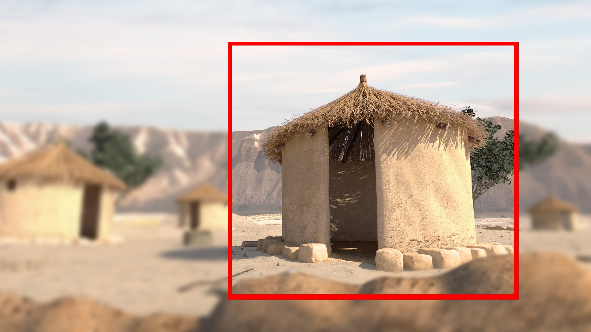 African Clay Hut 3D - TurboSquid 1246564