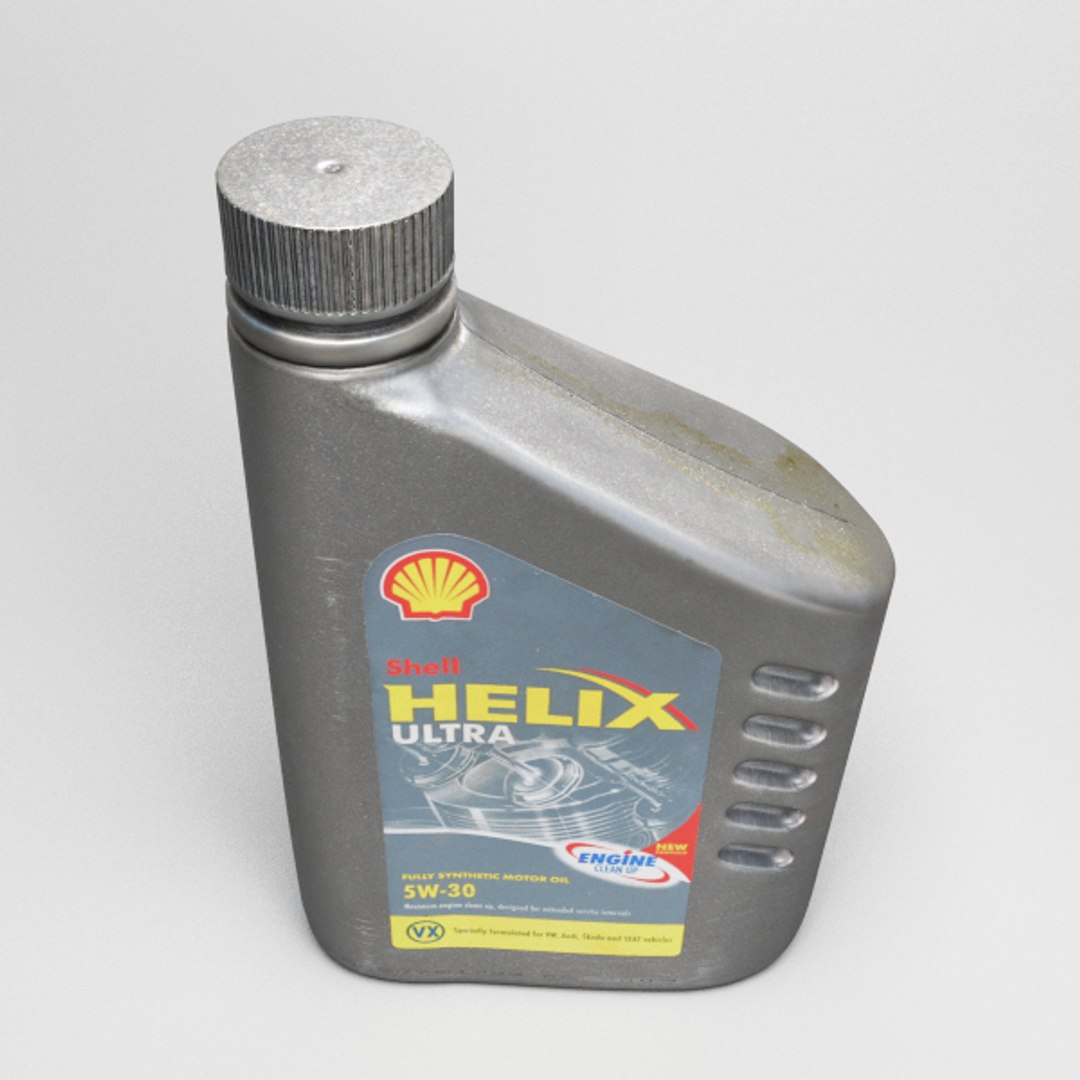 shell helix ultra vx 3d model