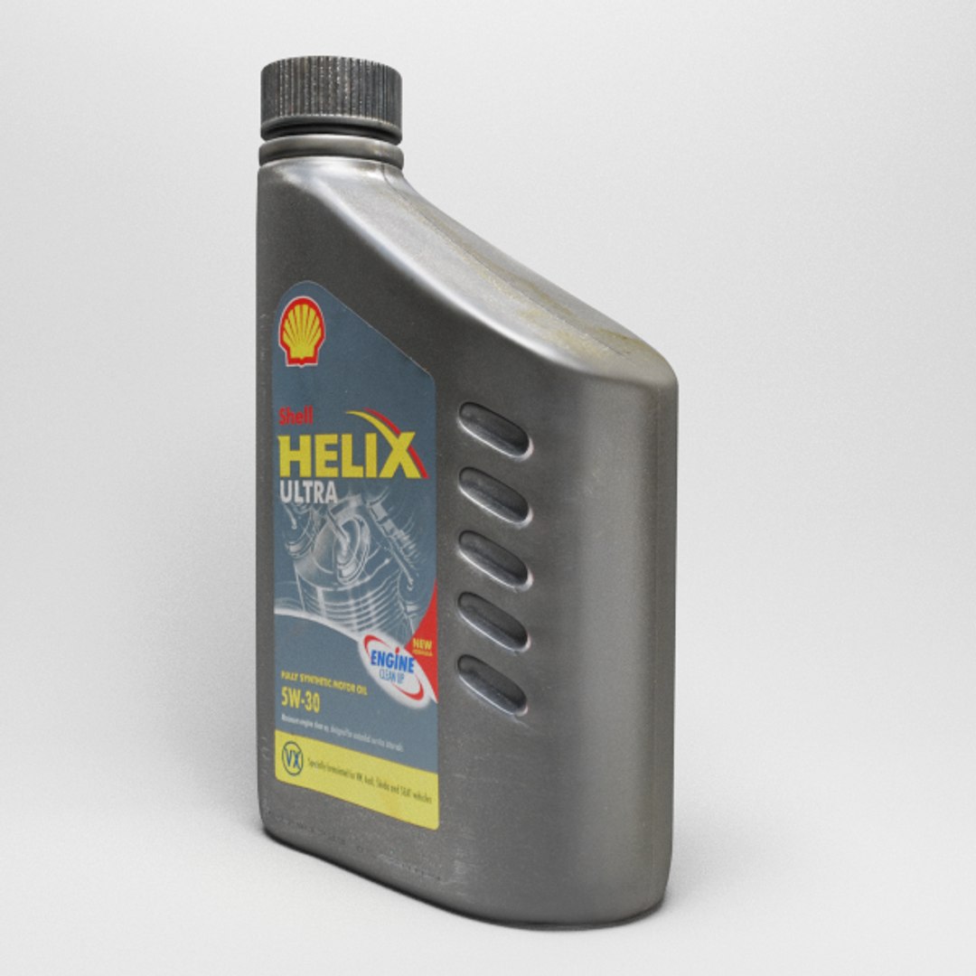 shell helix ultra vx 3d model