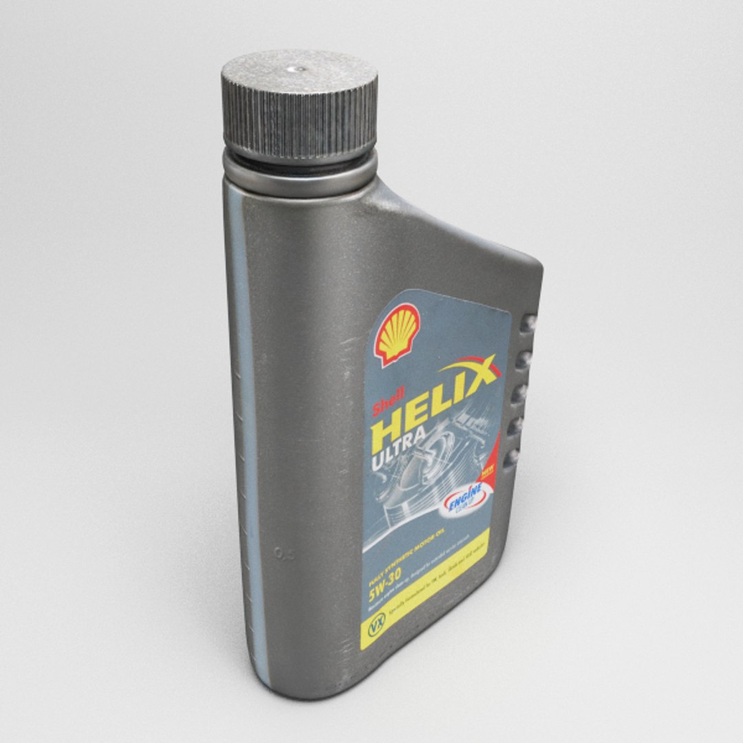 shell helix ultra vx 3d model