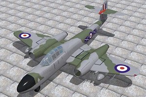 Gloster Meteor 3D Models for Download | TurboSquid