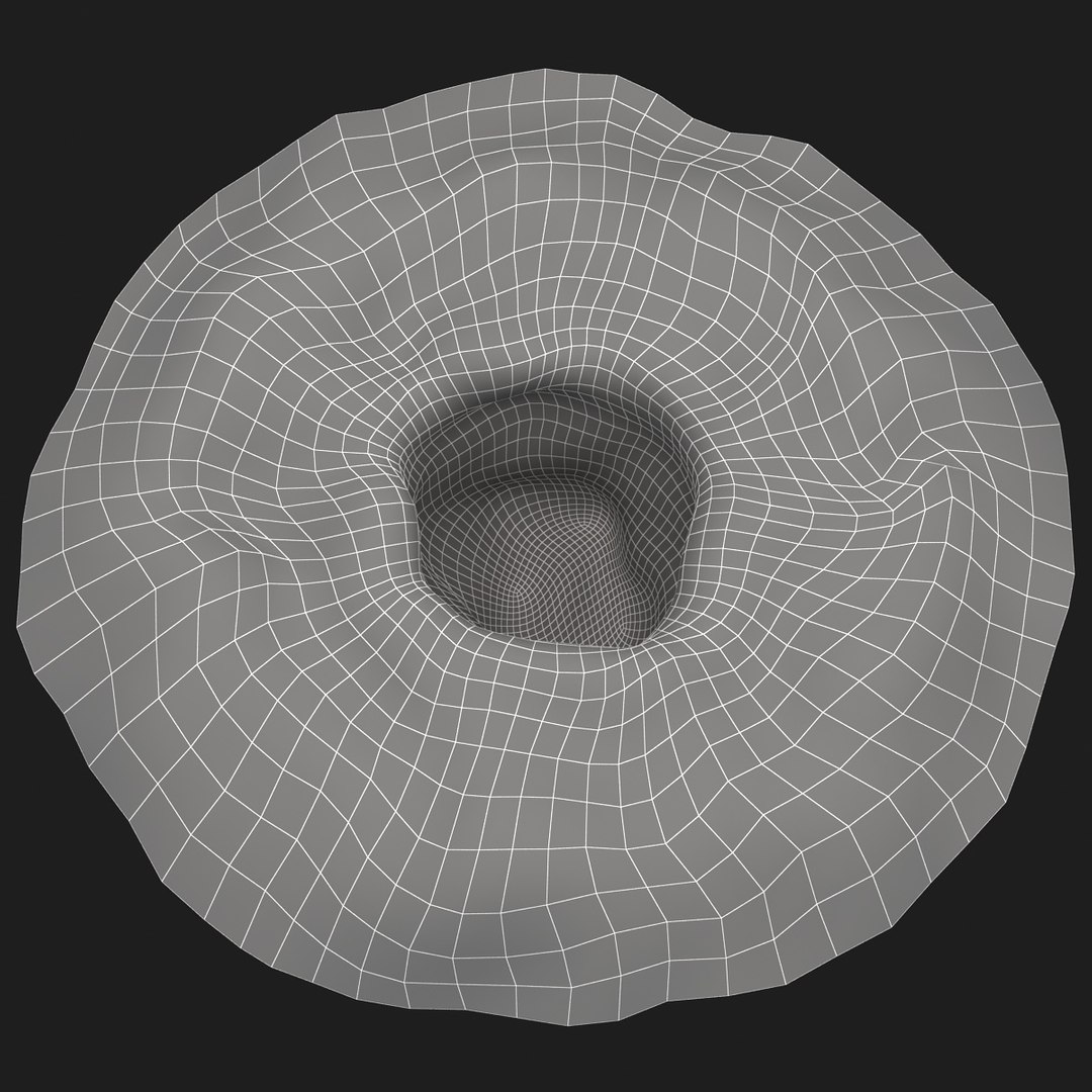 3d Realistic Hole 01 Blue