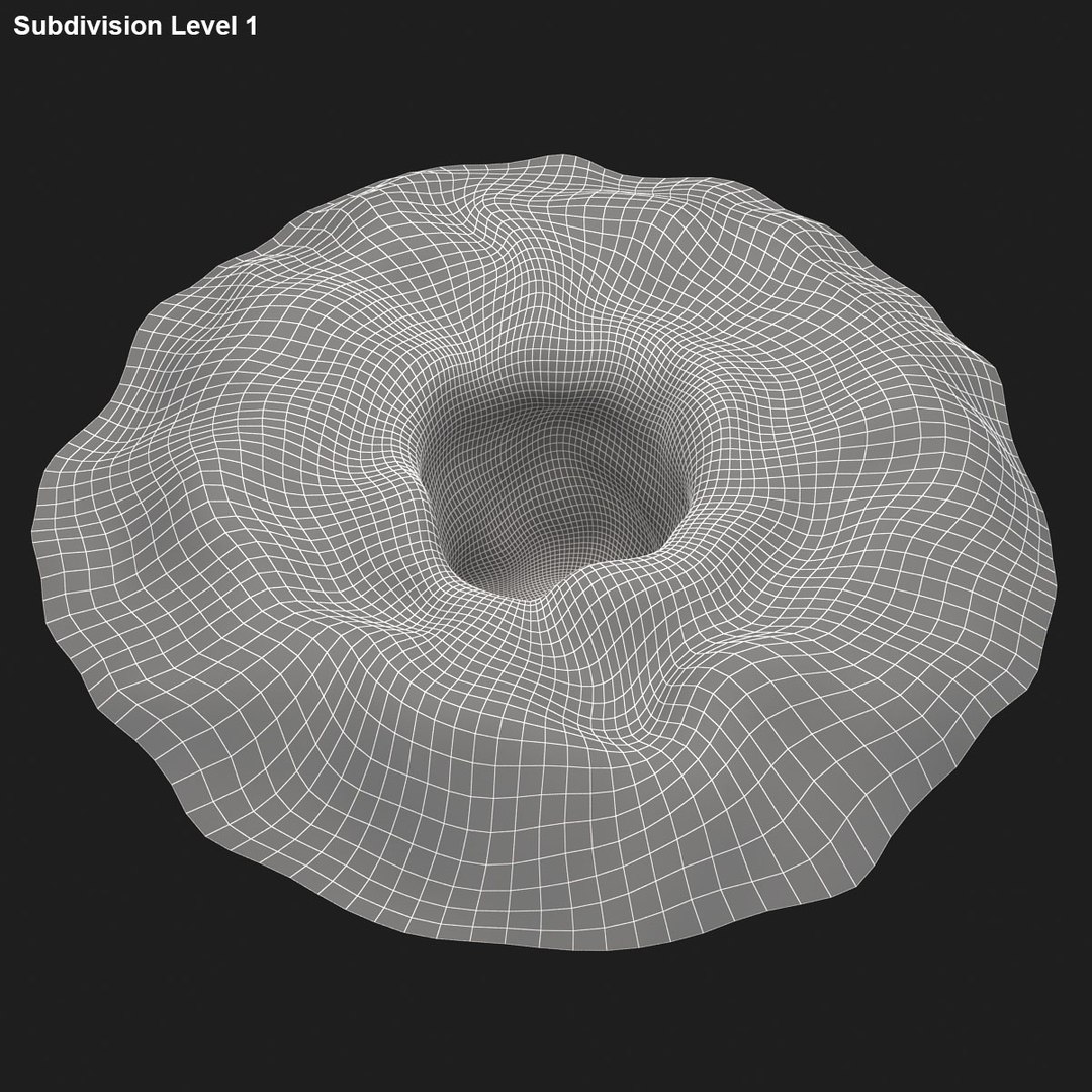 3d Realistic Hole 01 Blue