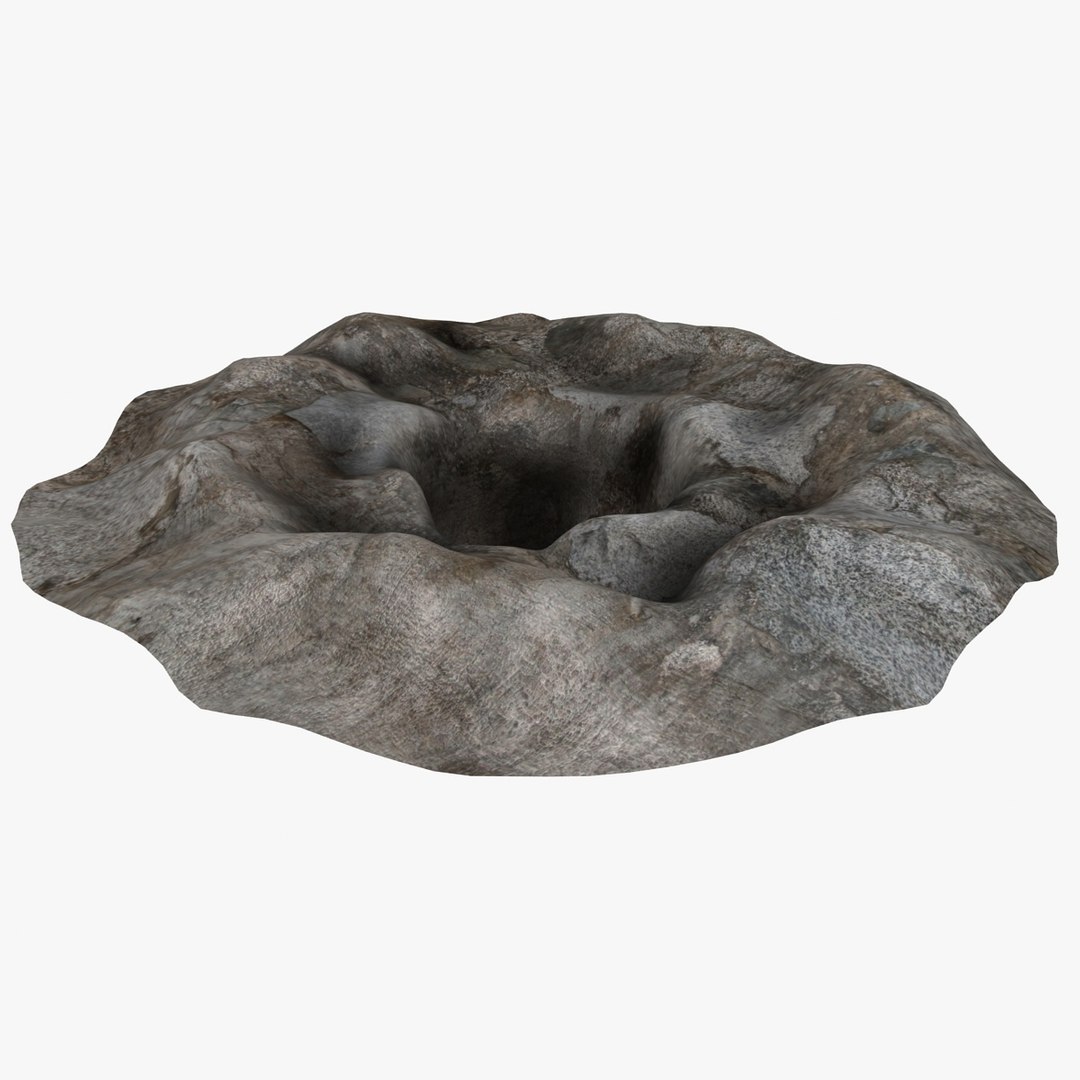 3d Realistic Hole 01 Blue