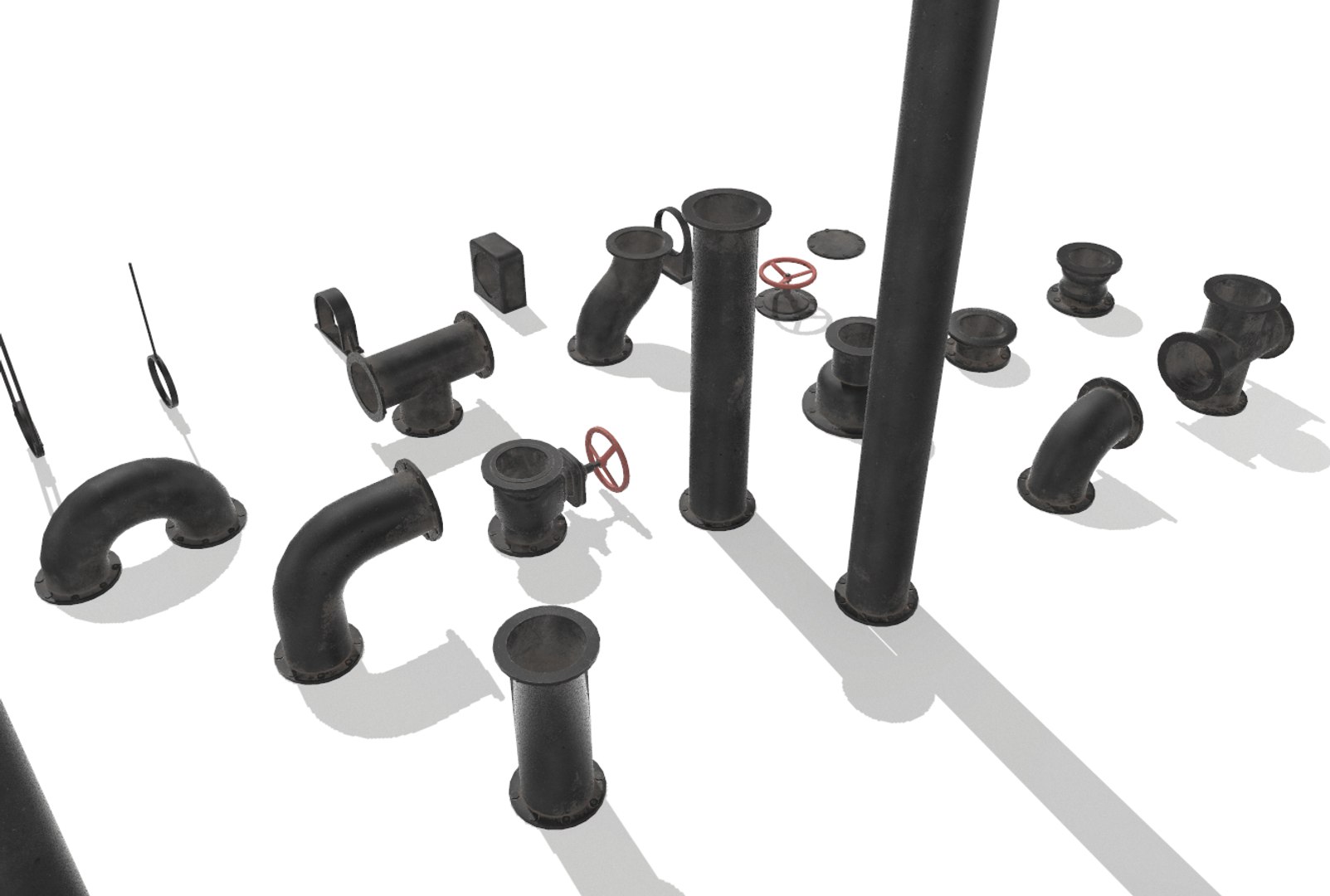 3D pack pipes pbr model - TurboSquid 1461316