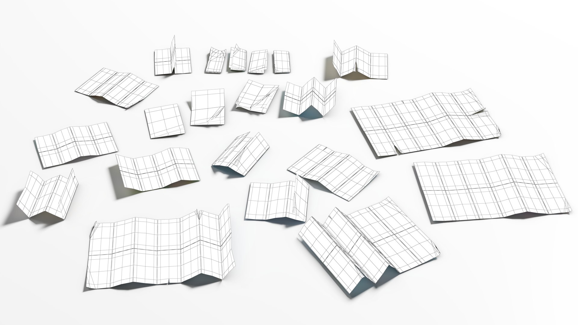 Folded Map 3D Model - TurboSquid 1889079