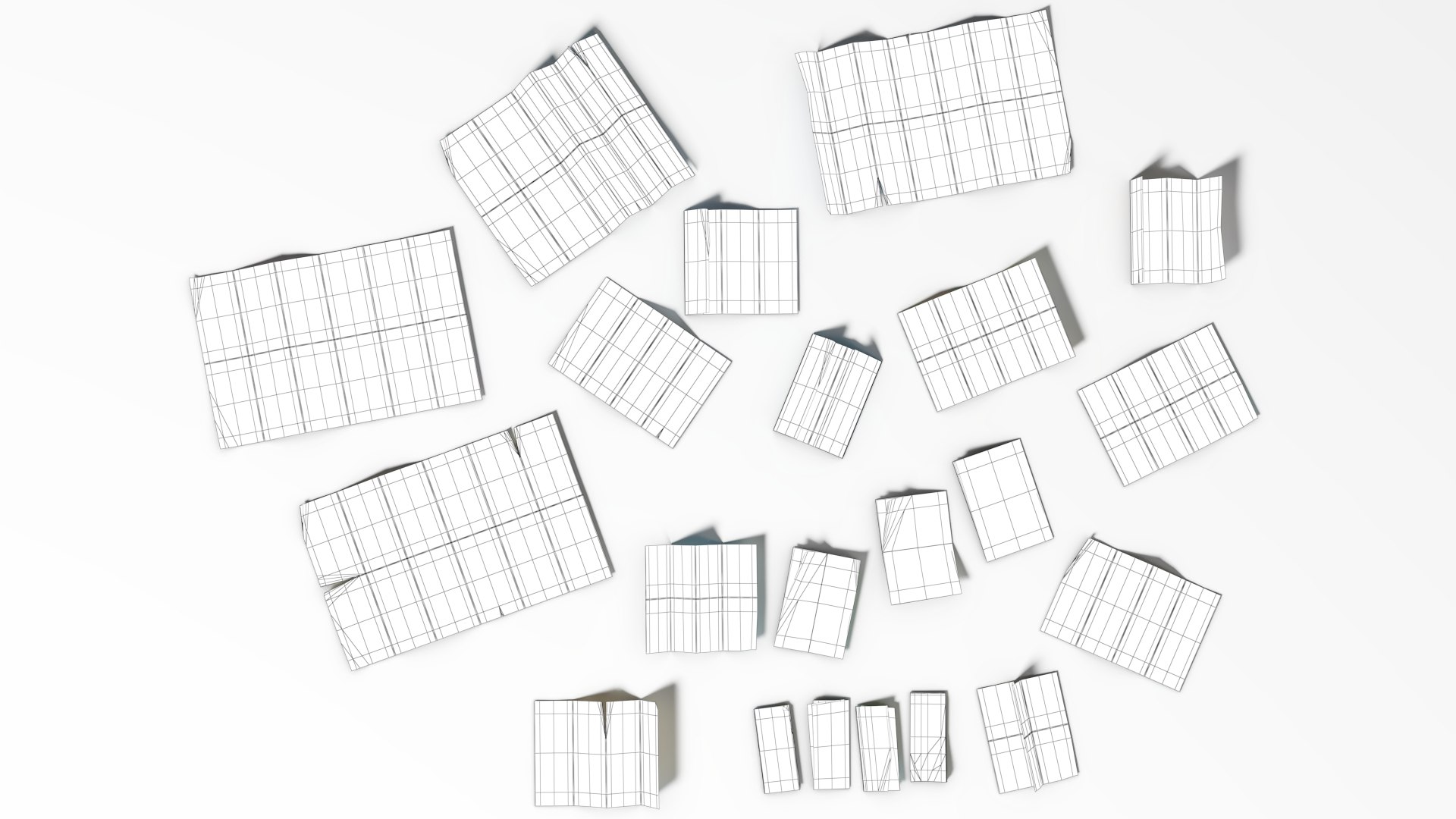 Folded Map 3D Model - TurboSquid 1889079