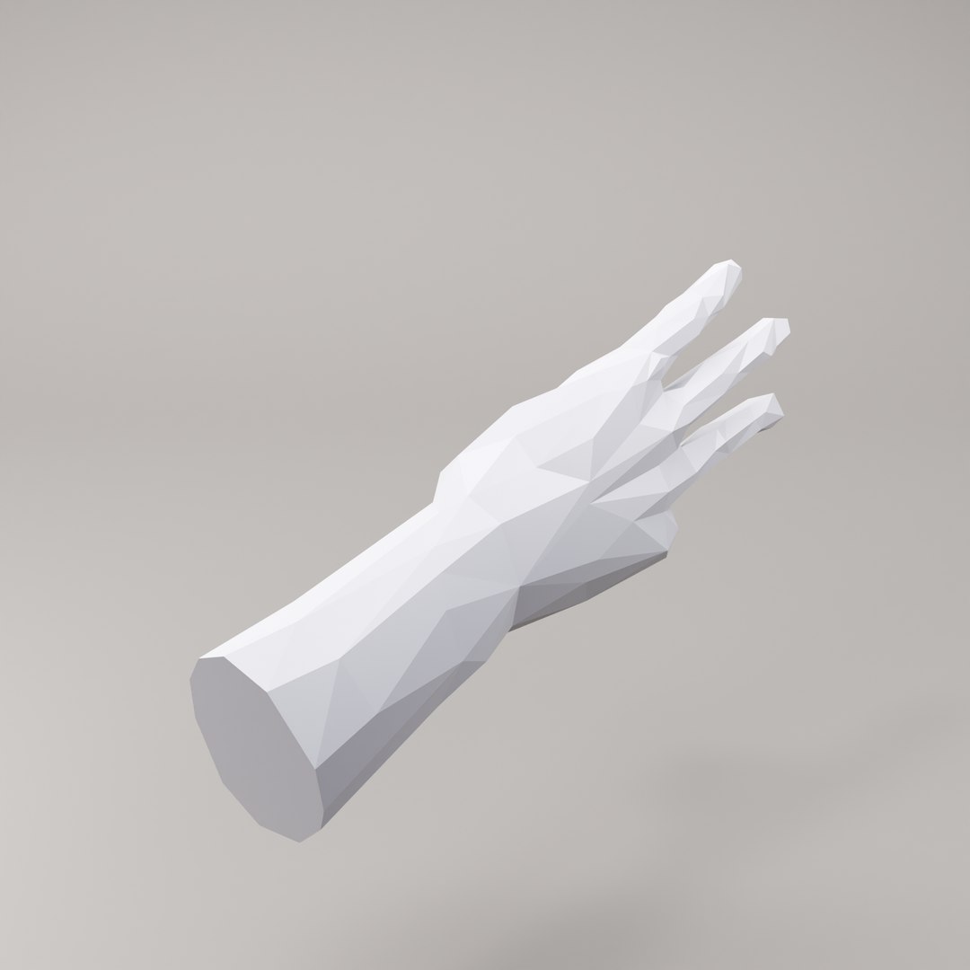 3D Model Hand Finger Counting 3 Low Poly - TurboSquid 2352911