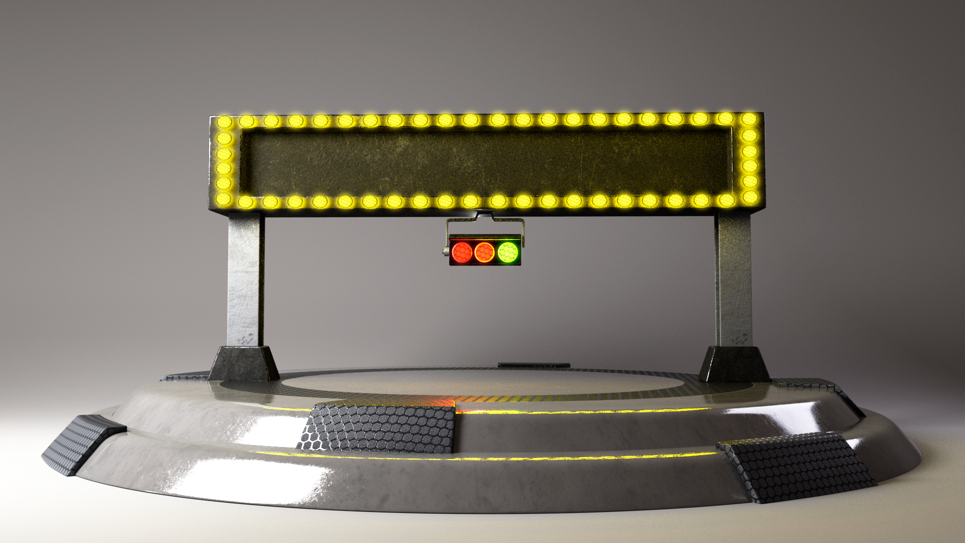 Racing Start Lights Model - TurboSquid 2251733