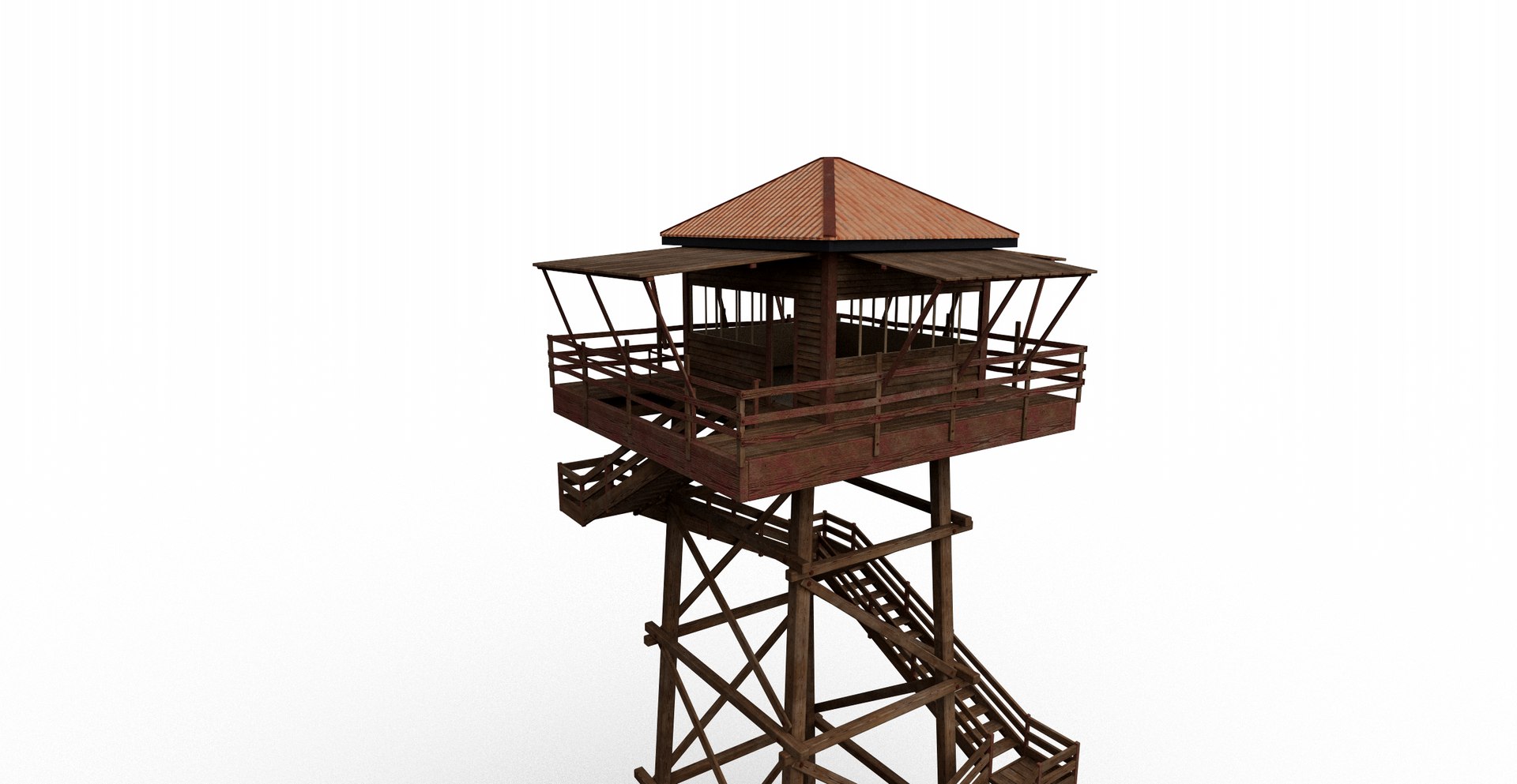 3D FireTower - TurboSquid 2417696