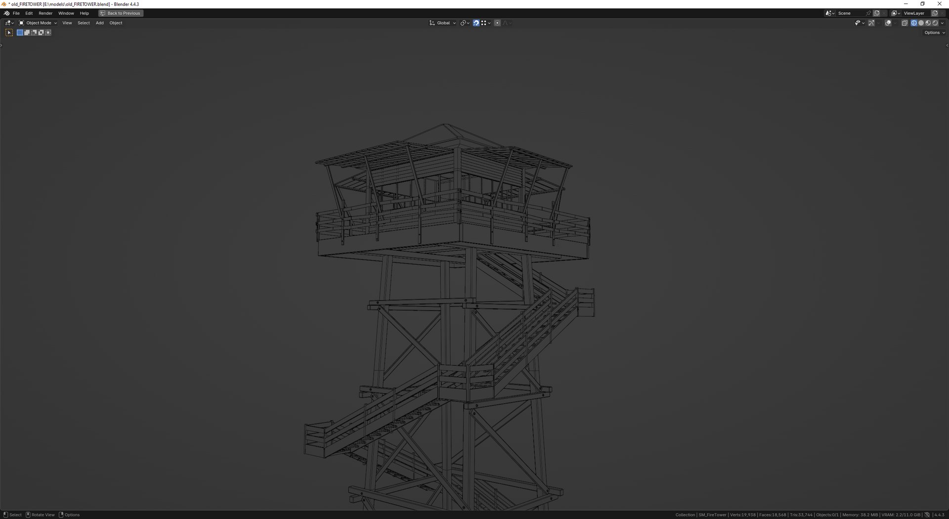 3D FireTower - TurboSquid 2417696