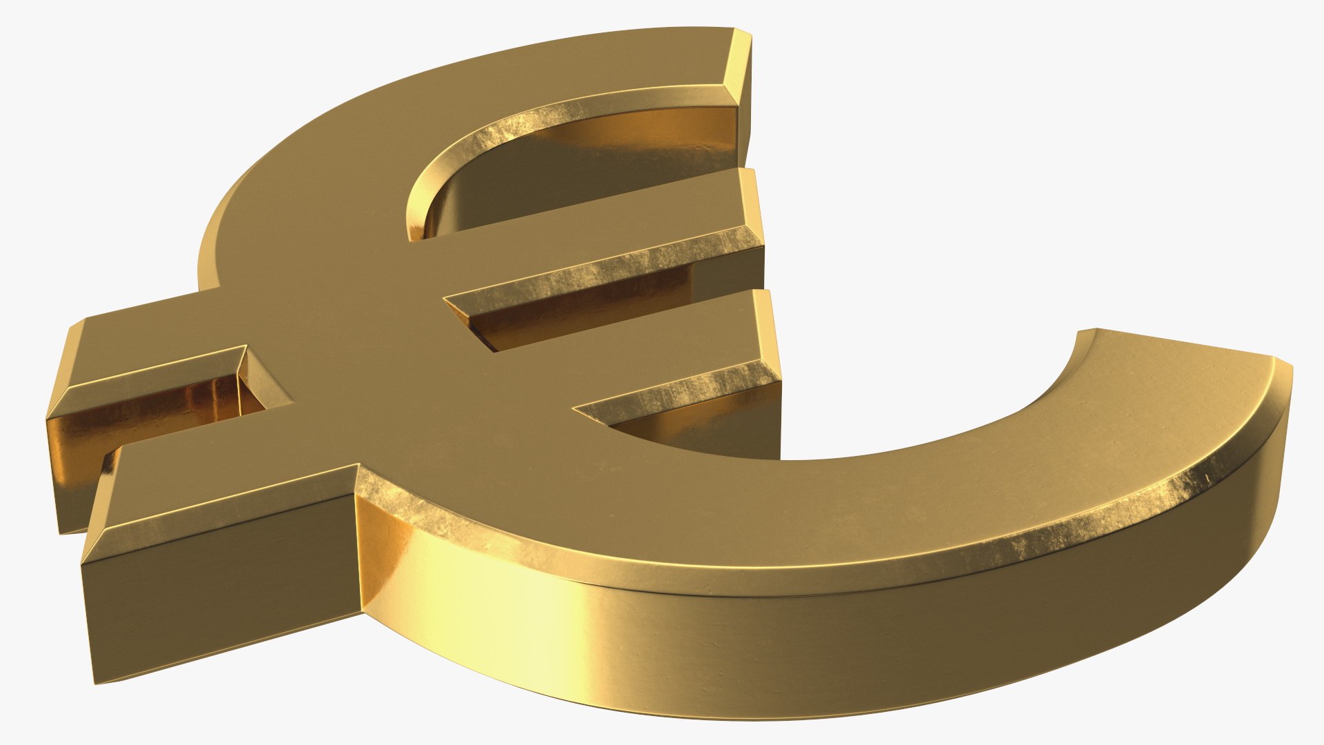 Golden euro sigh eu model - TurboSquid 1686388