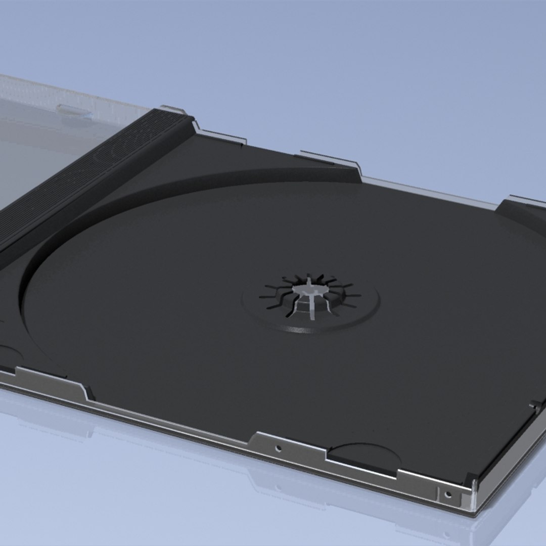 3d max compact disc case cd box