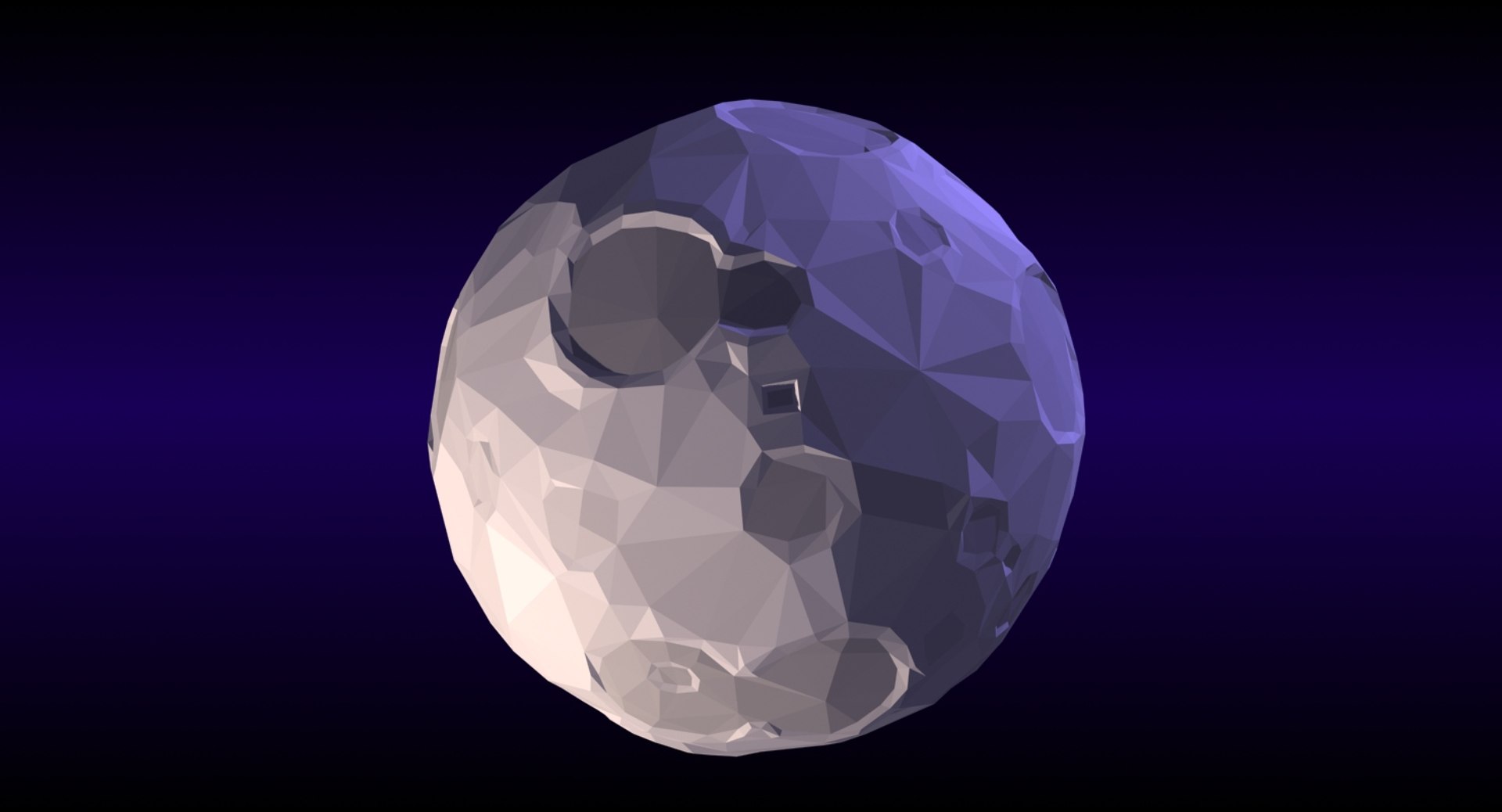 3d Cartoon Moon Style