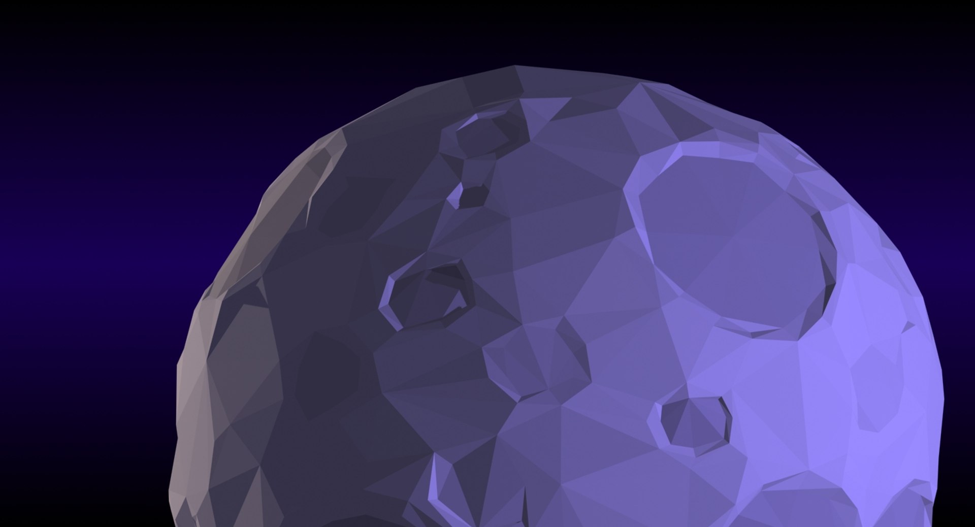 3d Cartoon Moon Style