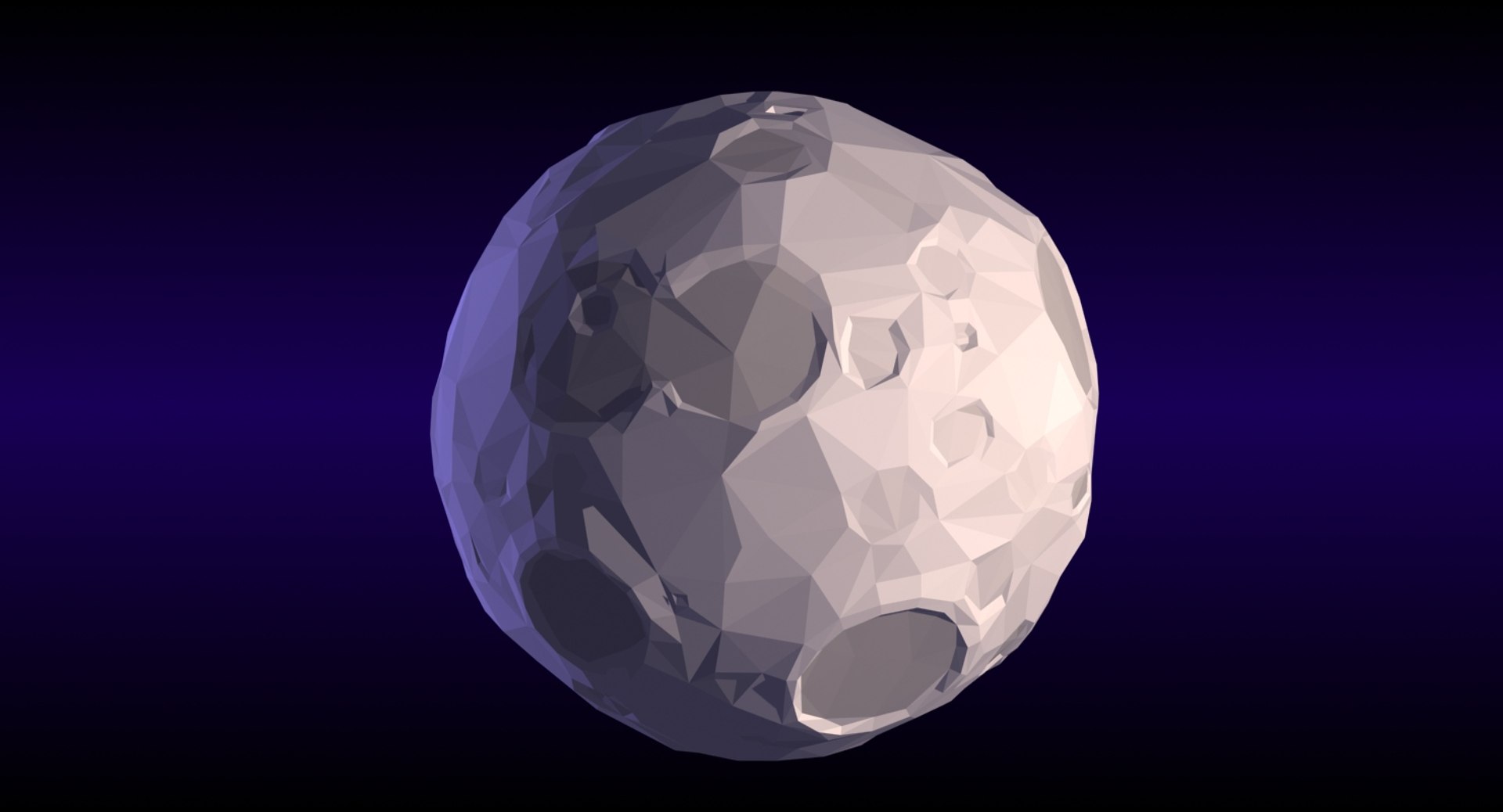 3d Cartoon Moon Style