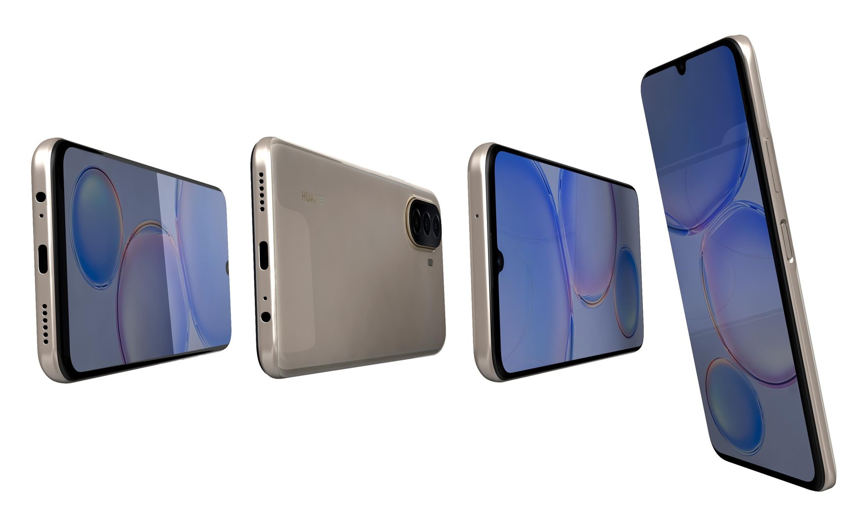 3D model Huawei Nova Y71 Gold - TurboSquid 2097321