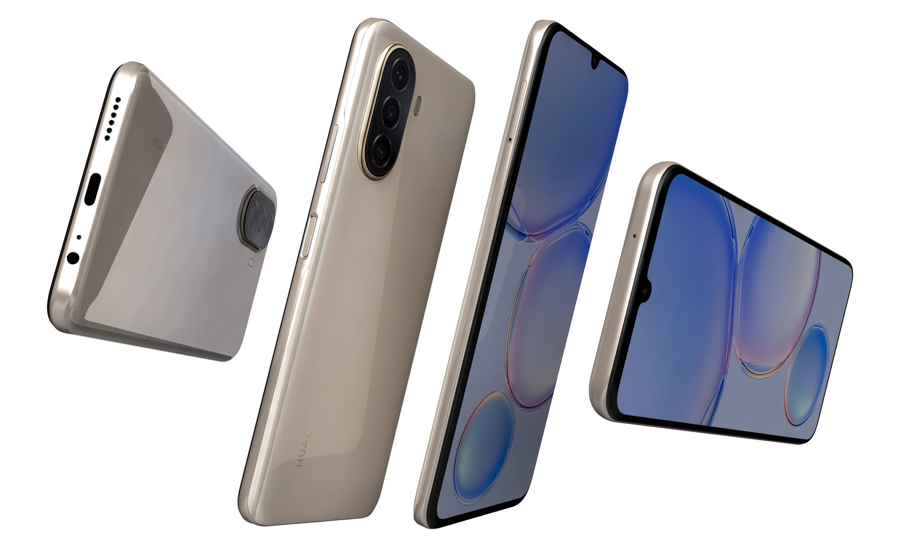 3D model Huawei Nova Y71 Gold - TurboSquid 2097321
