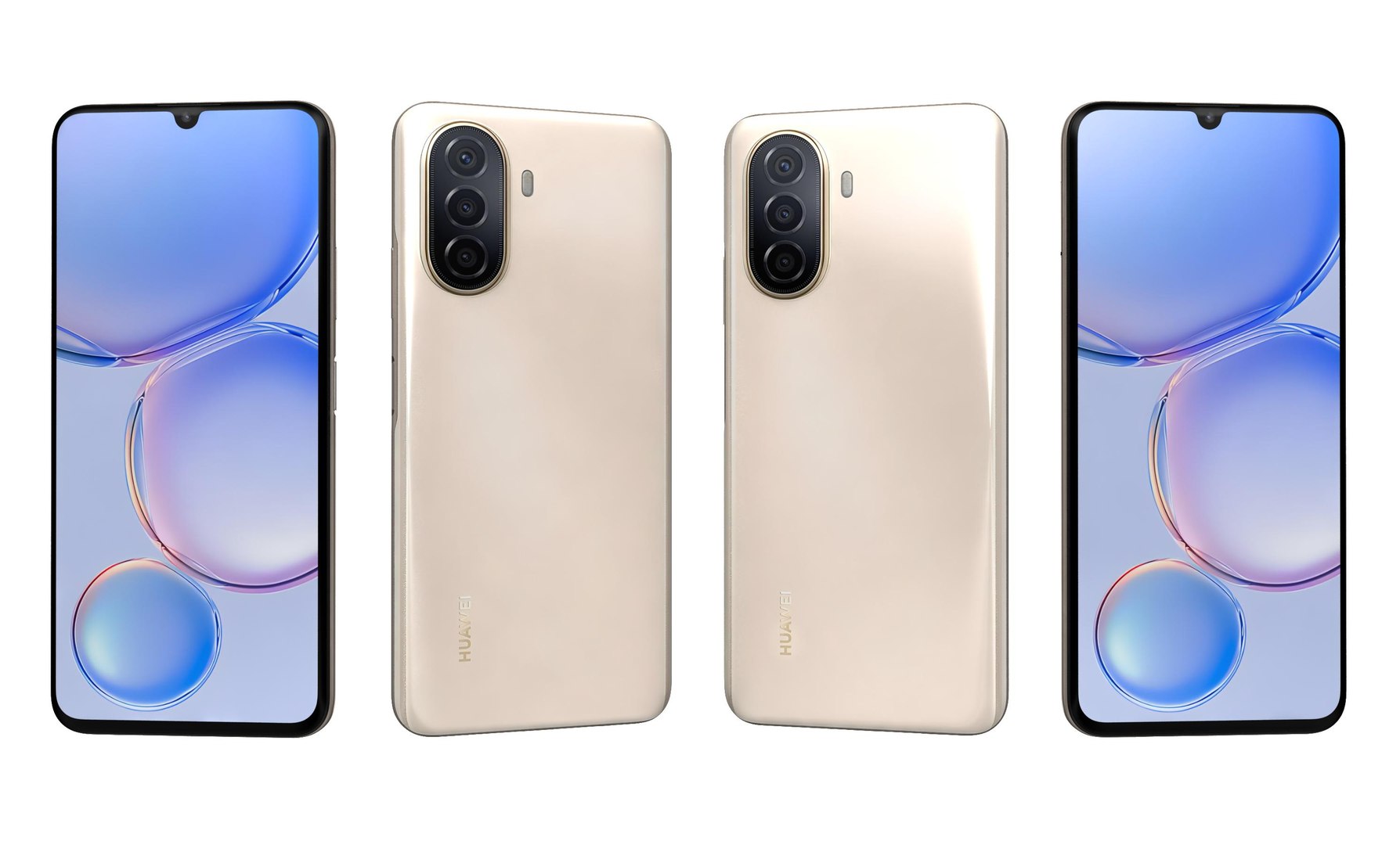 3D model Huawei Nova Y71 Gold - TurboSquid 2097321