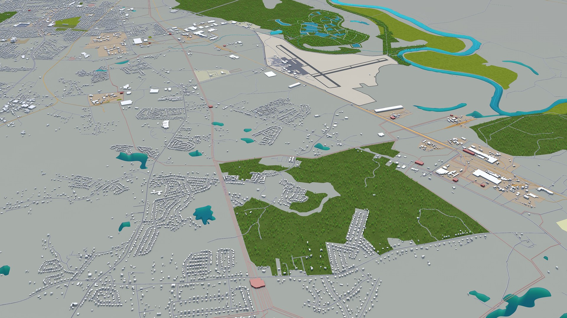 3D Model Augusta Georgia USA - TurboSquid 1719281