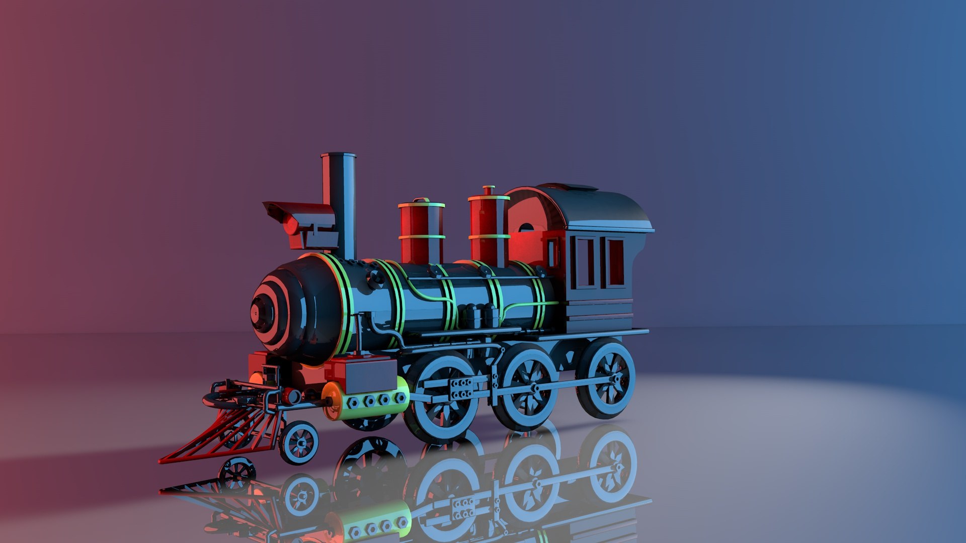 Maya Trains Engines