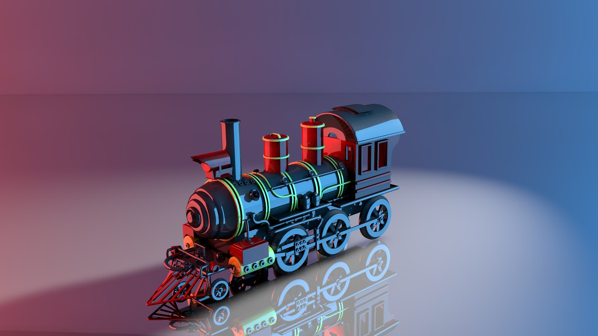 Maya Trains Engines