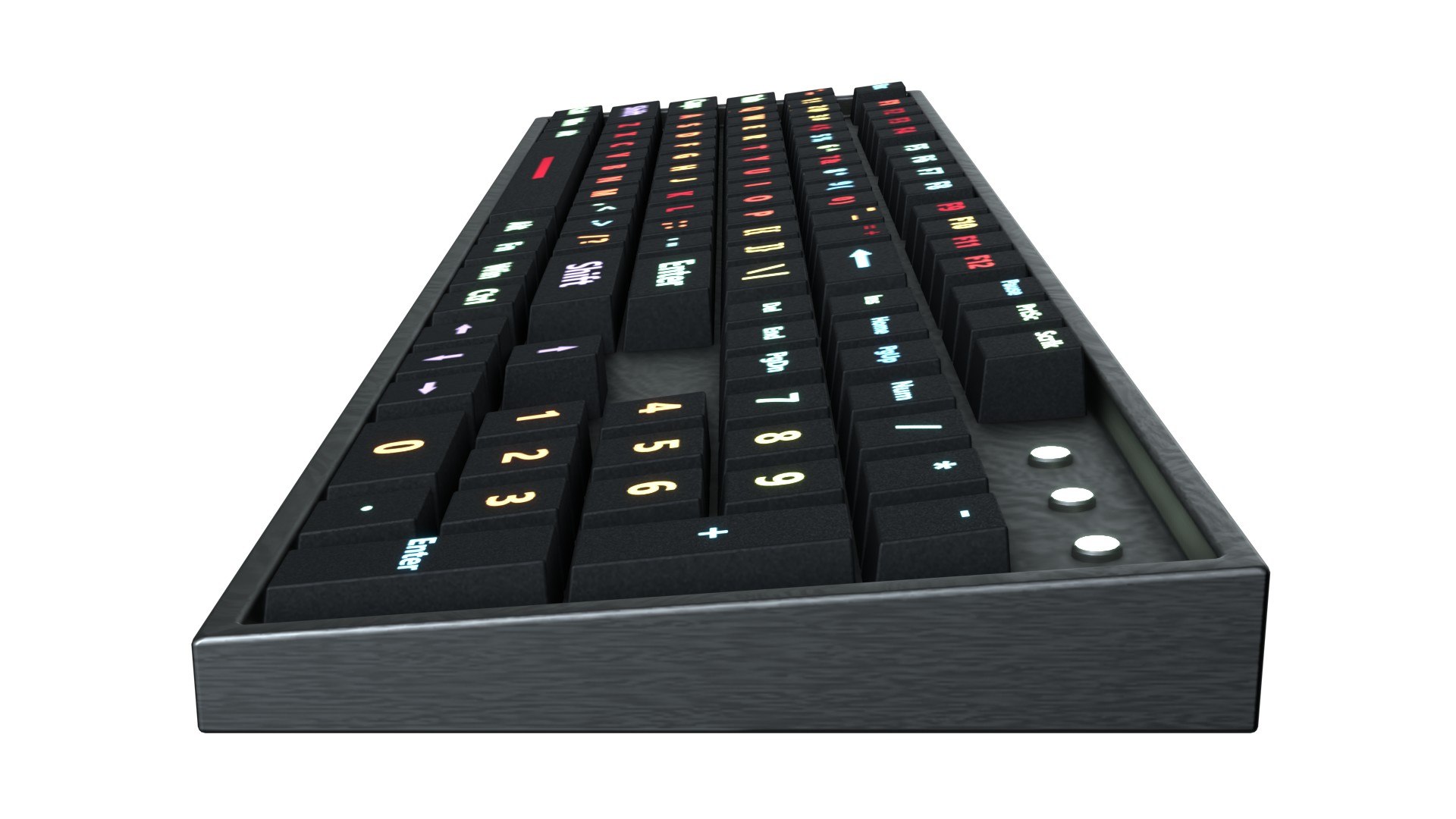 Pack Of Detailed Low Poly Backlit Keyboards 3D Model - TurboSquid 2067700