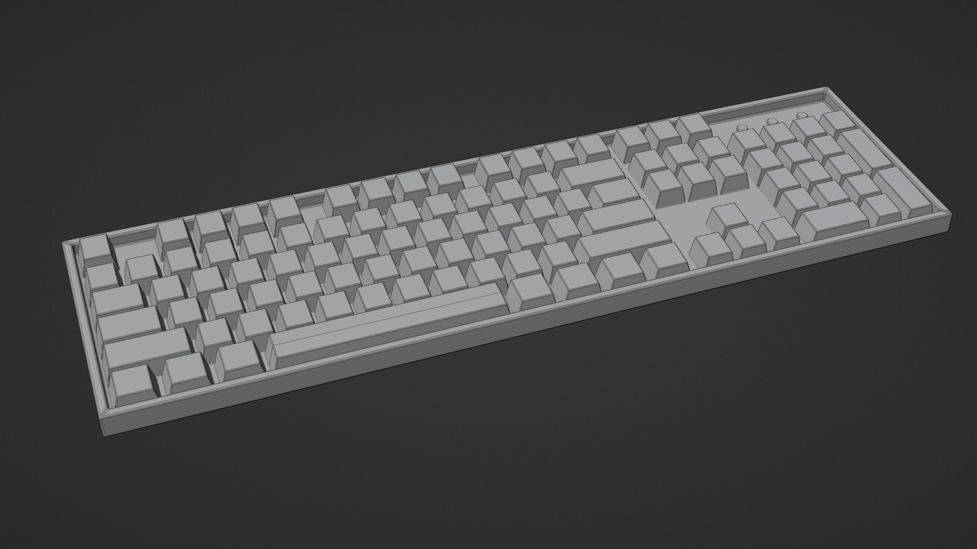 Pack Of Detailed Low Poly Backlit Keyboards 3D Model - TurboSquid 2067700