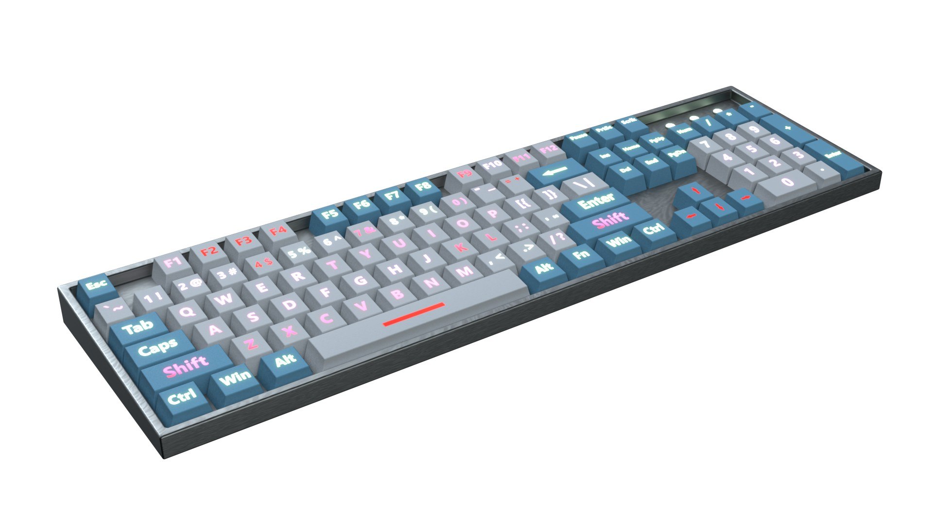 Pack of Detailed Low Poly Backlit Keyboards 3D model - TurboSquid 2067700