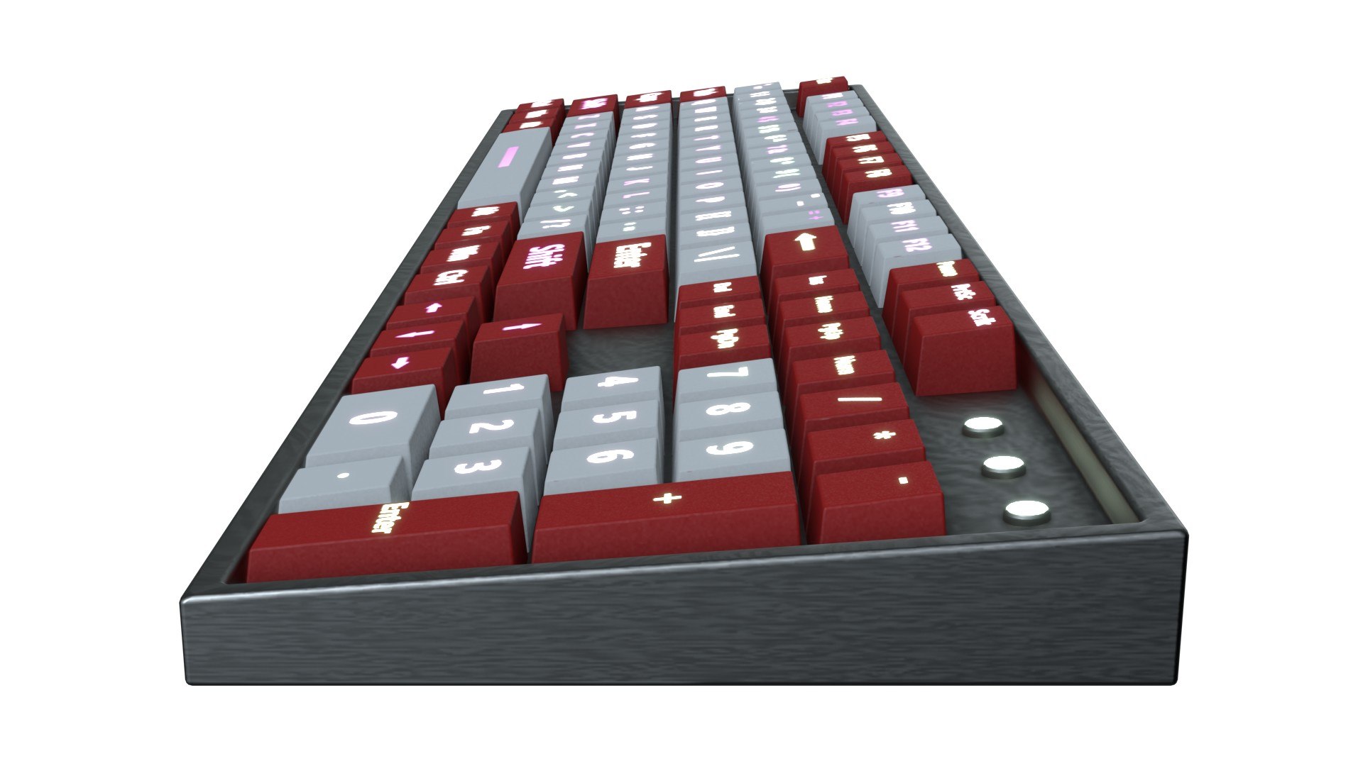 Pack Of Detailed Low Poly Backlit Keyboards 3D Model - TurboSquid 2067700