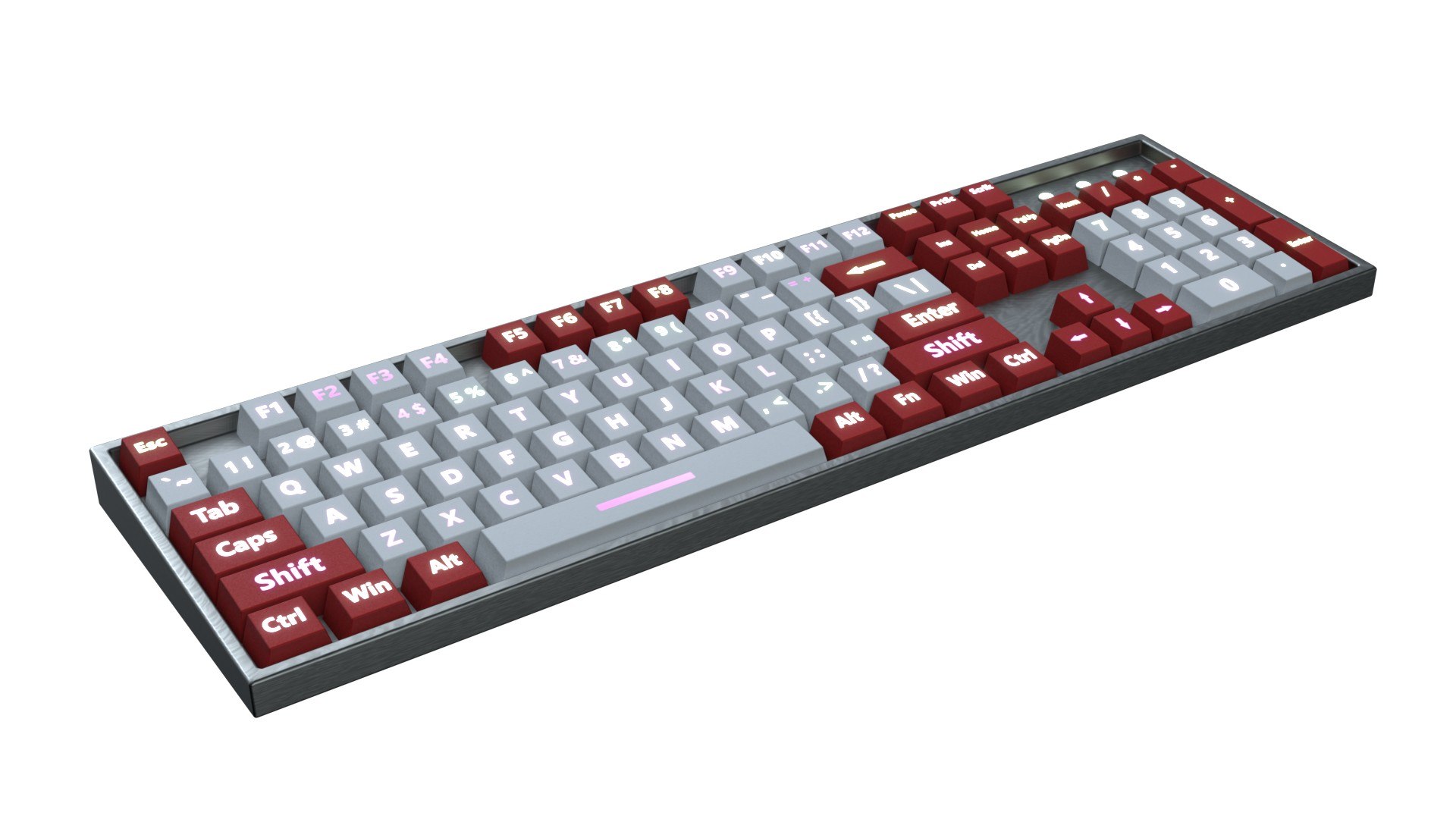 Pack Of Detailed Low Poly Backlit Keyboards 3D Model - TurboSquid 2067700