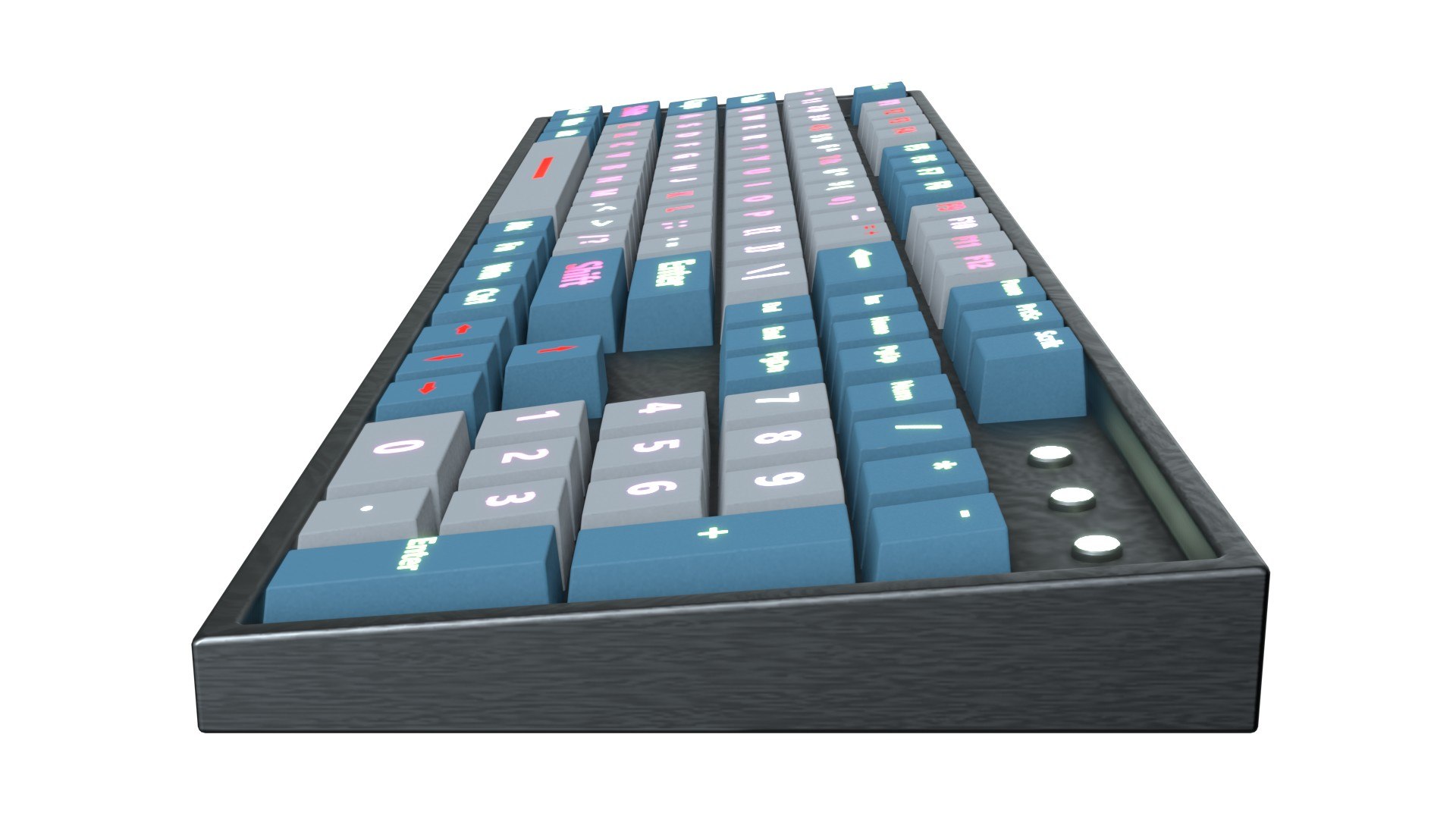 Pack Of Detailed Low Poly Backlit Keyboards 3D Model - TurboSquid 2067700