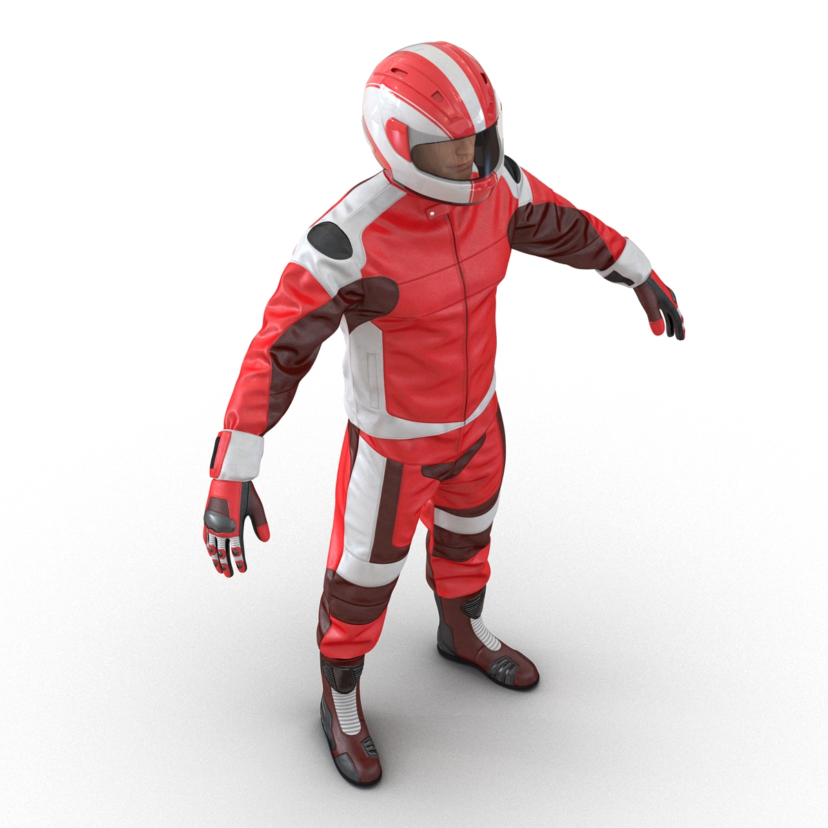 motorcycle rider generic 2 3d max
